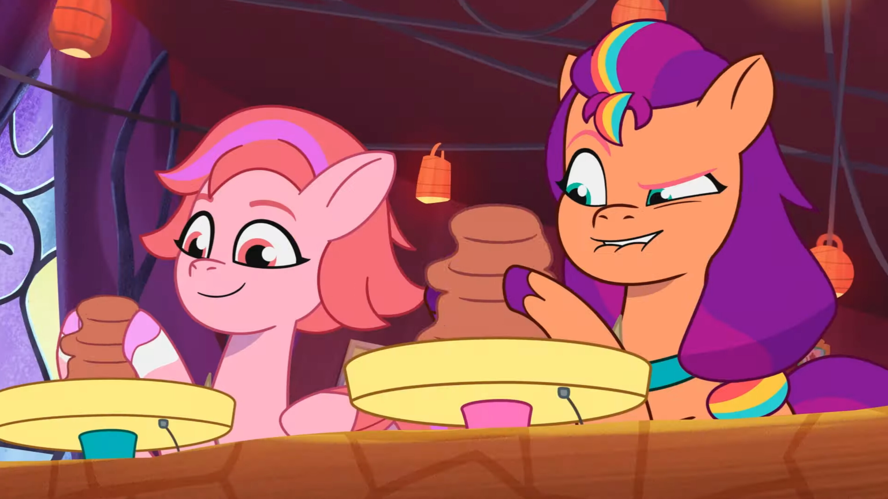 #3204780 - safe, screencap, sunny starscout, windy, earth pony, pegasus, pony, attack of the ...