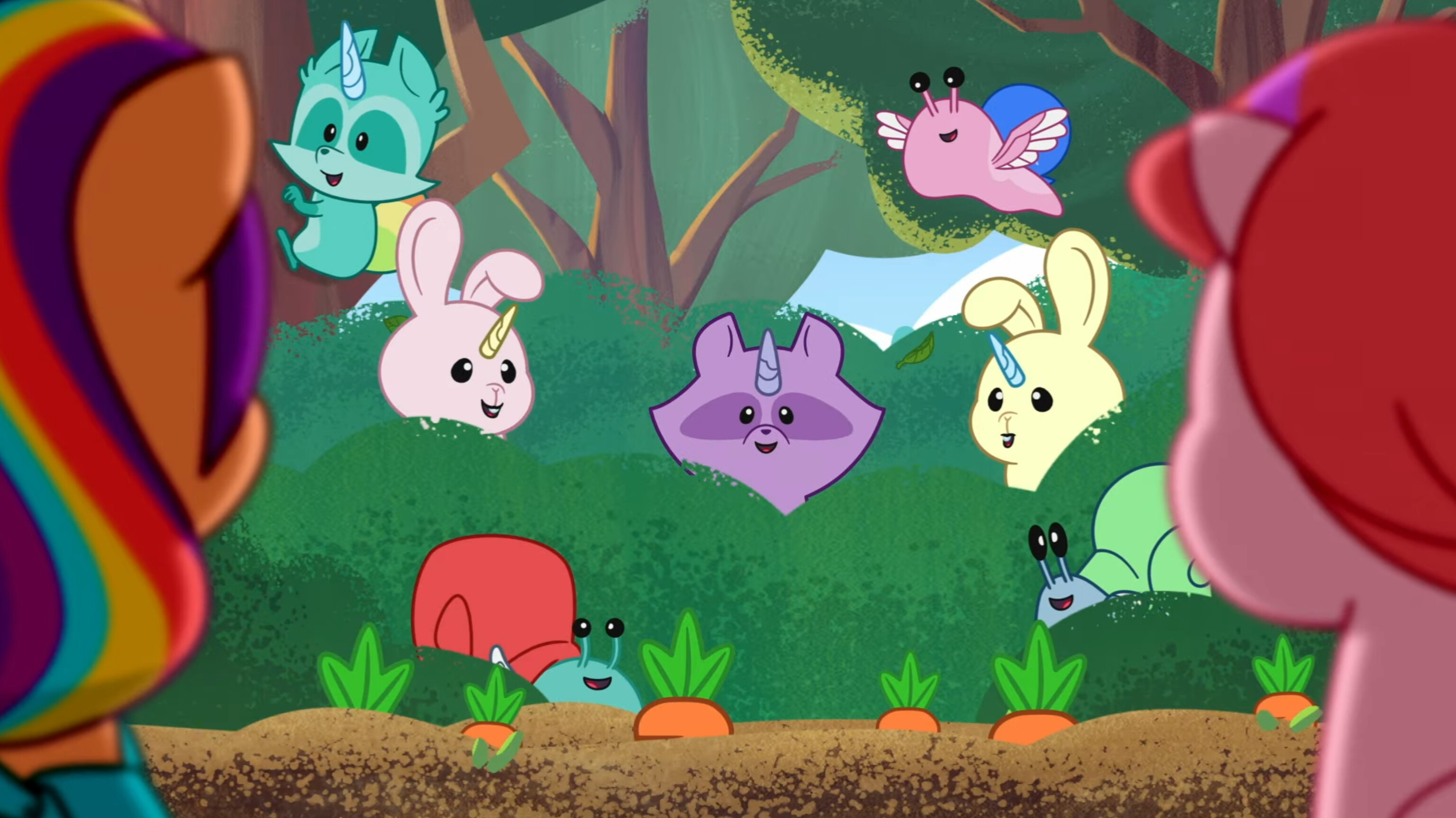 #3204810 - safe, screencap, sunny starscout, windy (g5), bunnycorn ...