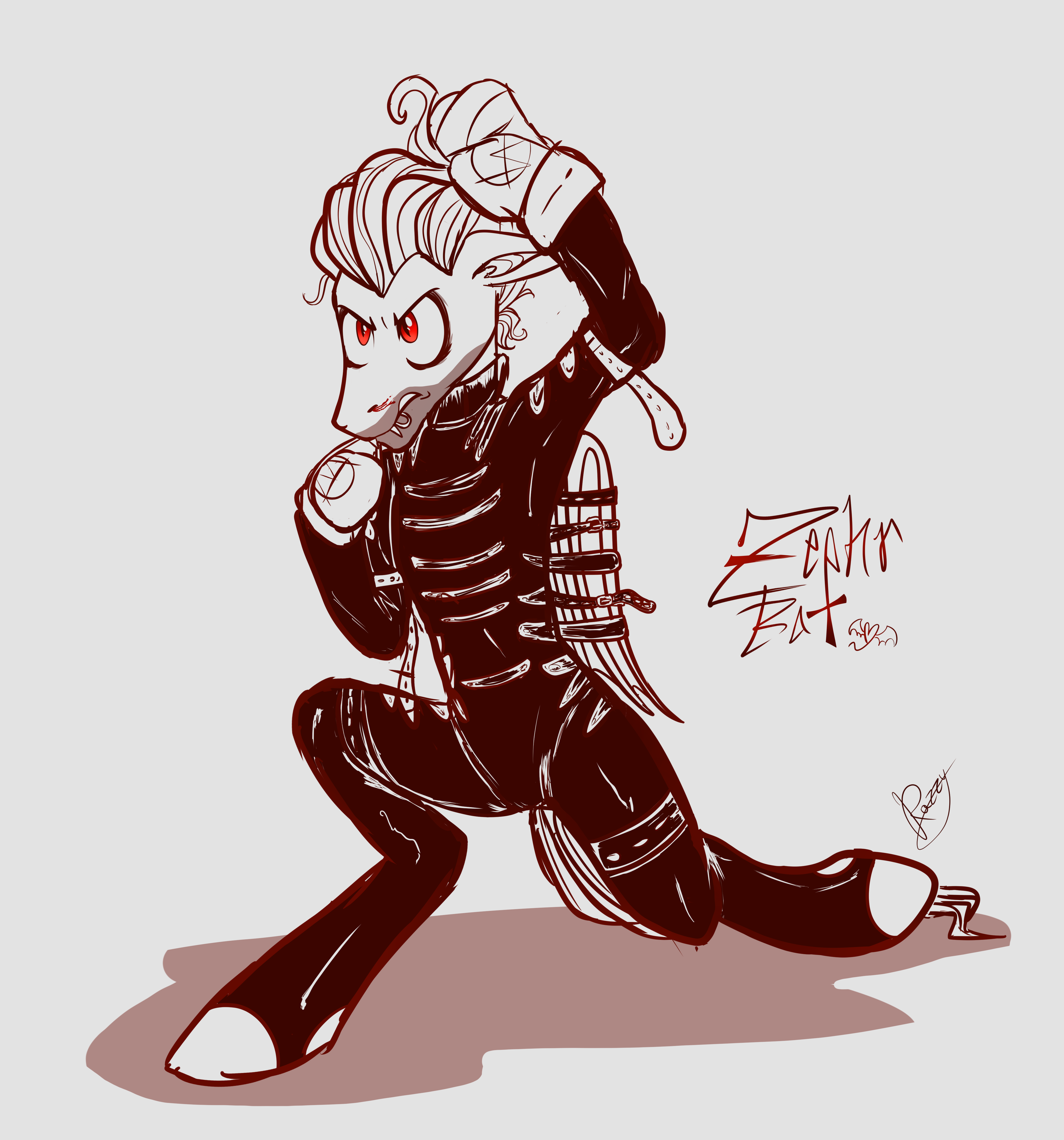 #3205491 - safe, artist:razzy, zephyr breeze, undead, vampire, vampony ...