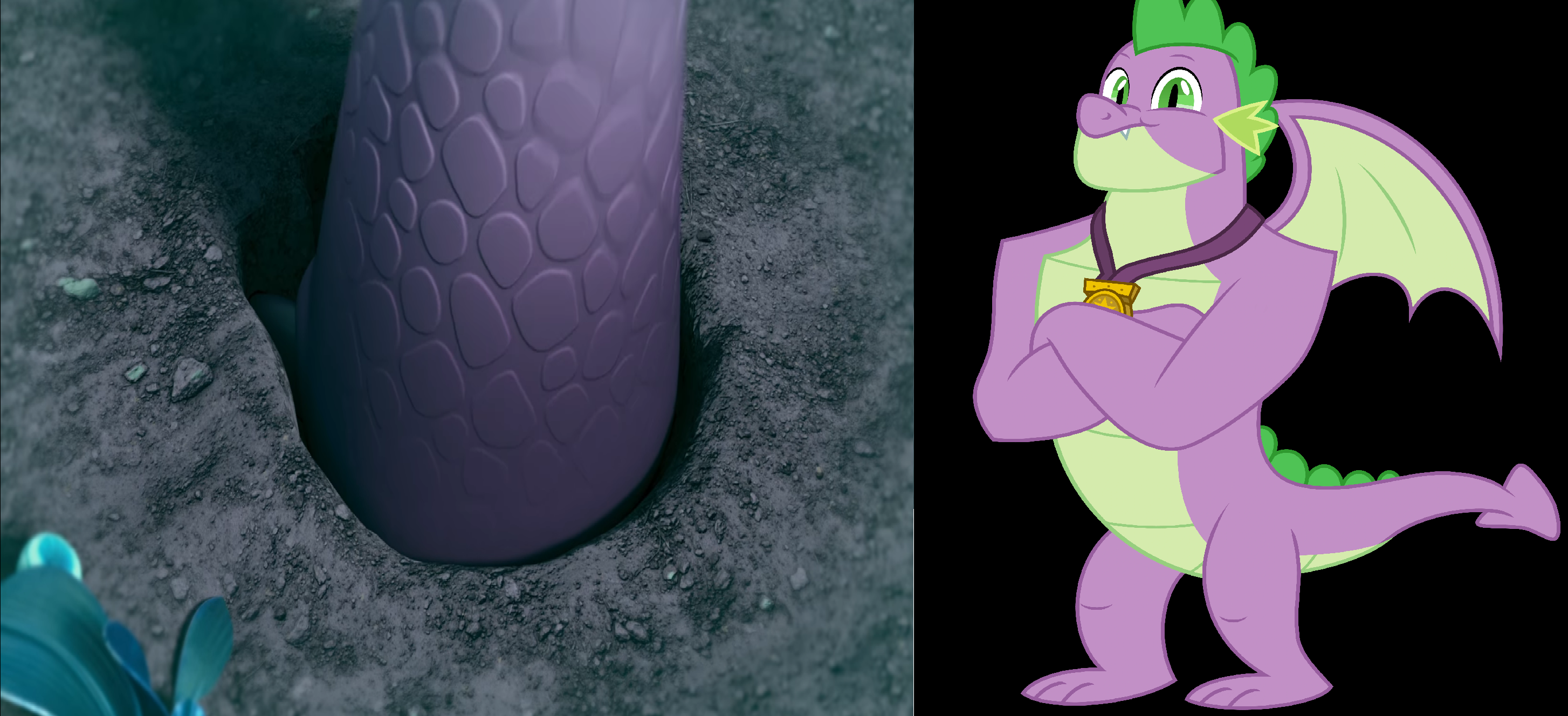 #3205597 - safe, edit, edited screencap, screencap, spike, dragon ...