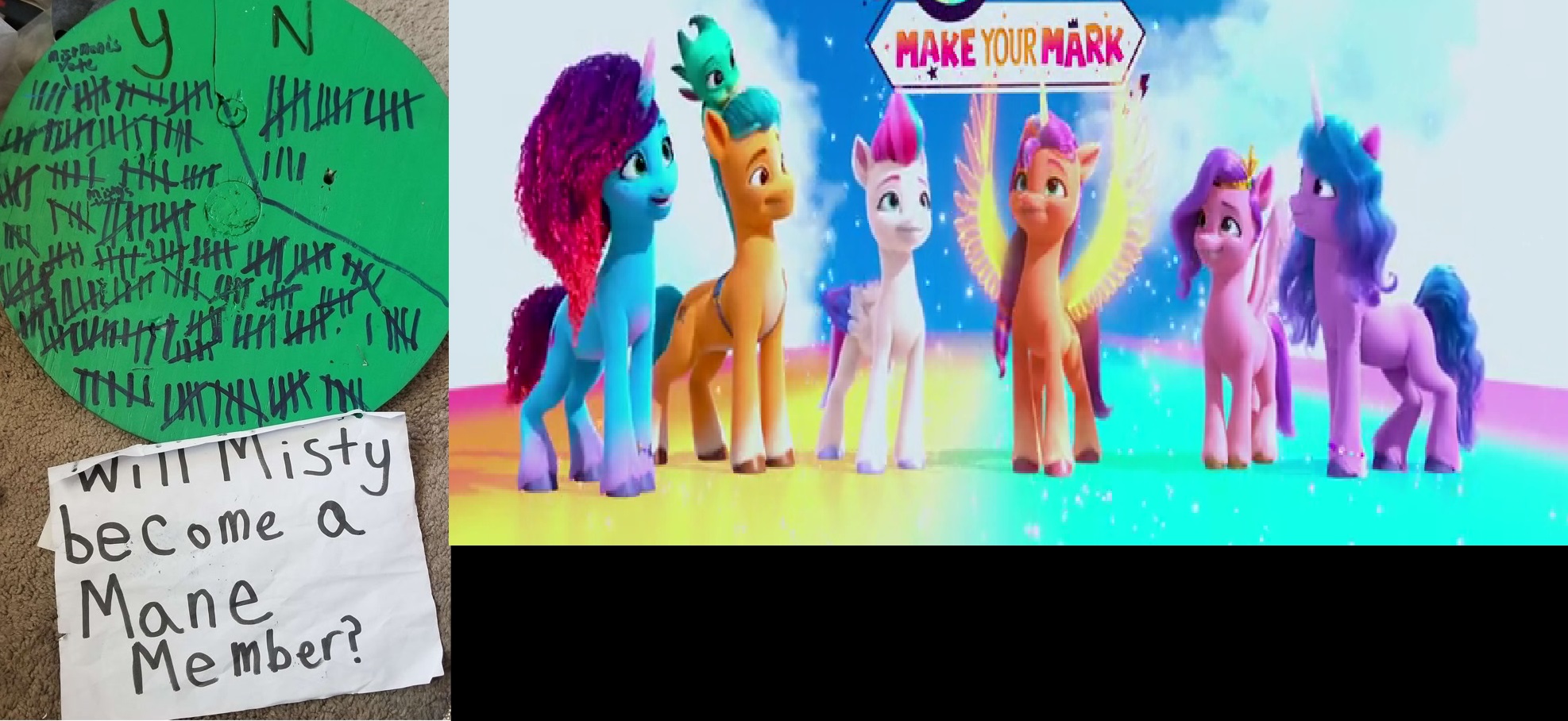 #3206046 - safe, edit, edited screencap, screencap, hitch trailblazer, izzy moonbow, misty ...