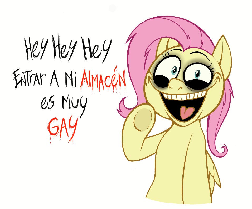 #3206313 - safe, artist:l4zy_4le, fluttershy, pegasus, pony, .mov, shed ...