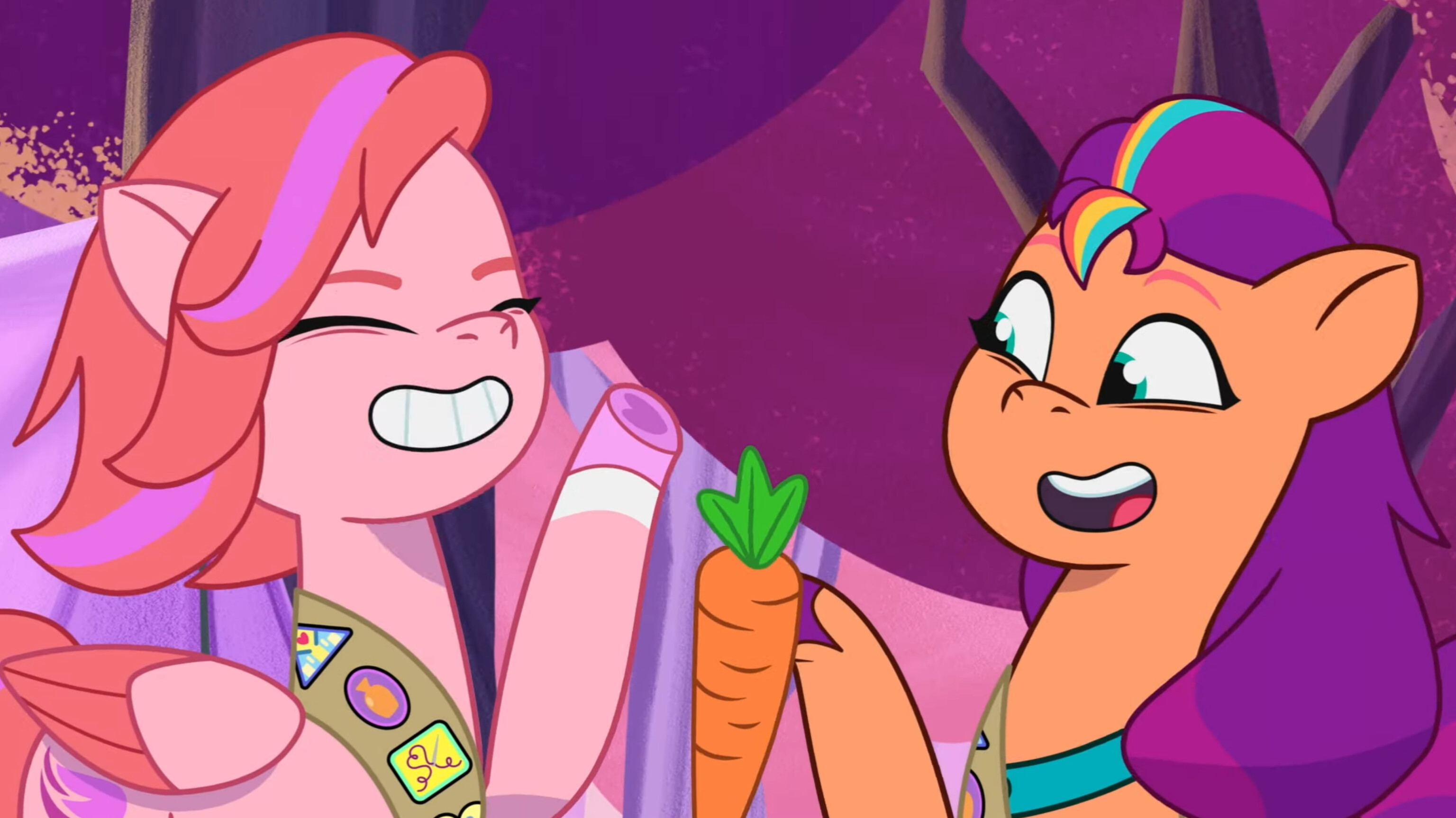 #3206374 - safe, screencap, sunny starscout, windy, earth pony, pegasus, pony, attack of the ...