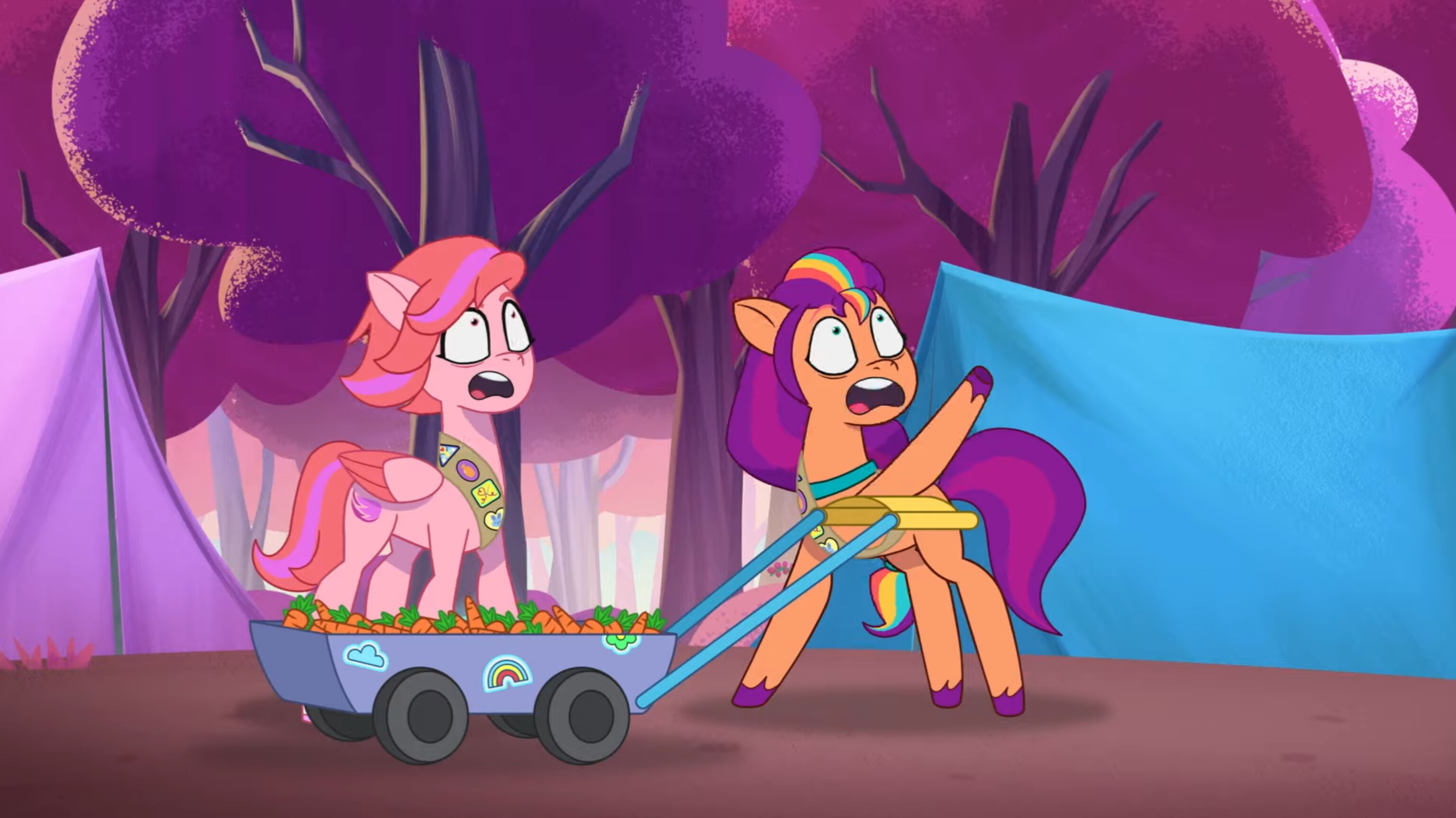 #3206471 - safe, screencap, sunny starscout, windy (g5), earth pony, pegasus, pony, attack of ...