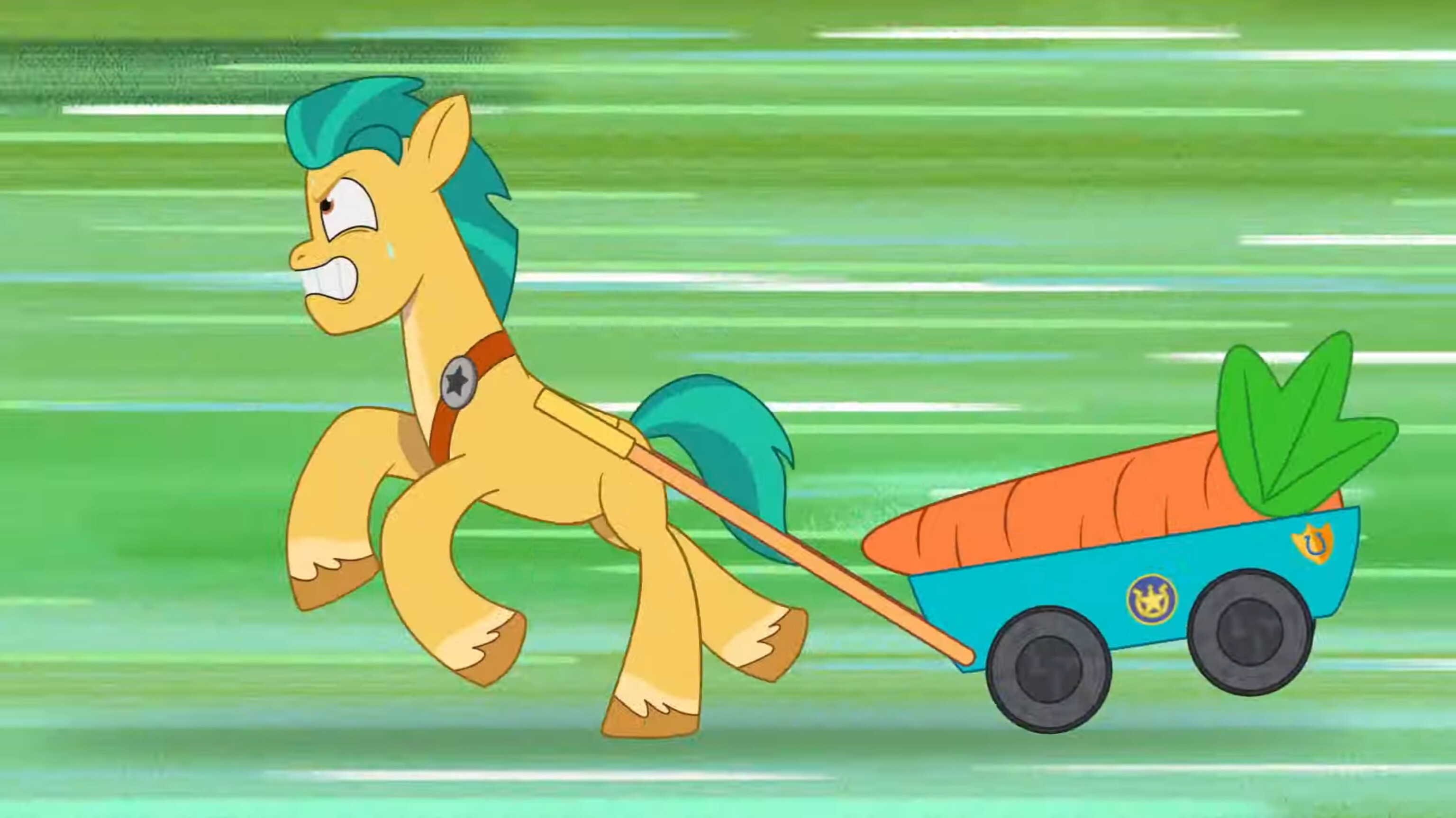 #3207978 - safe, screencap, hitch trailblazer, earth pony, pony, attack ...
