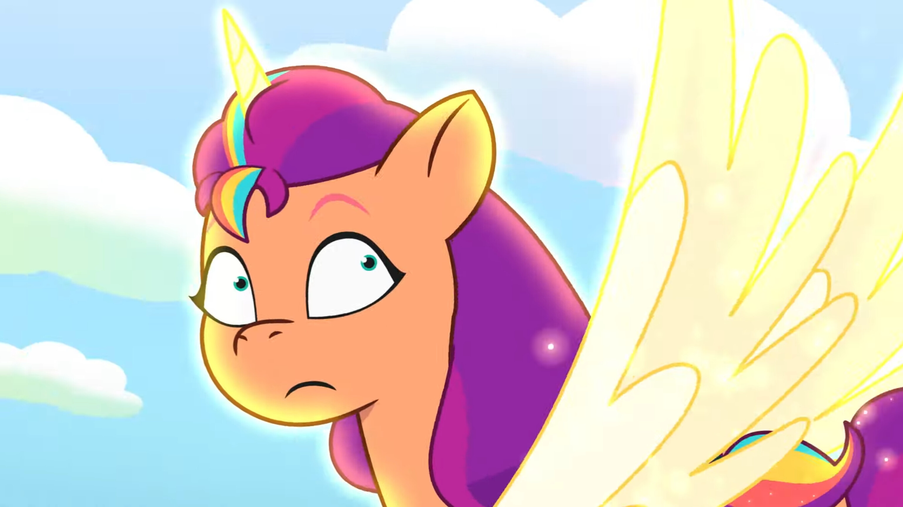 #3208169 - safe, screencap, sunny starscout, alicorn, pony, attack of ...