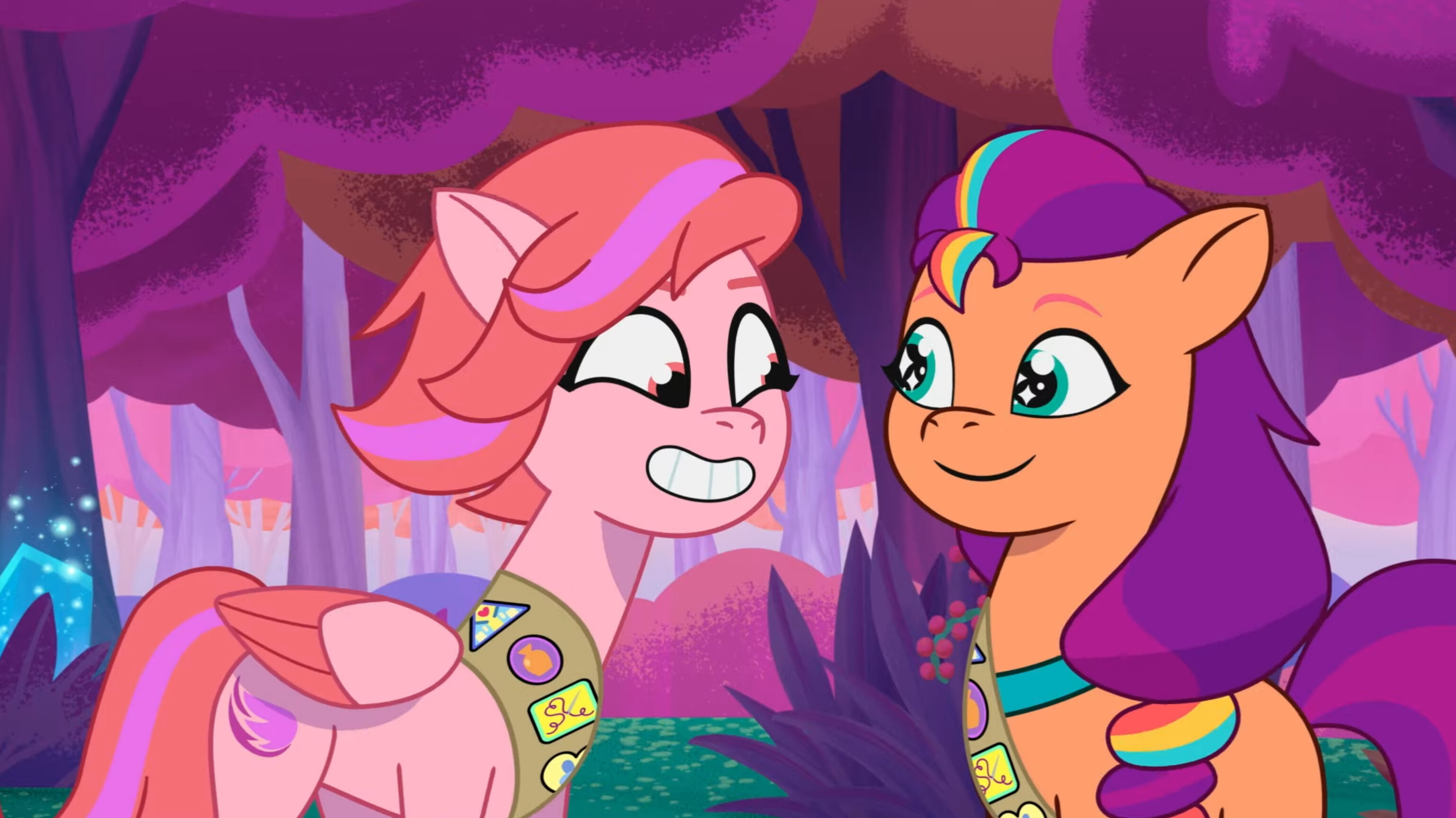 #3208259 - safe, screencap, sunny starscout, windy (g5), earth pony, pegasus, pony, attack of ...