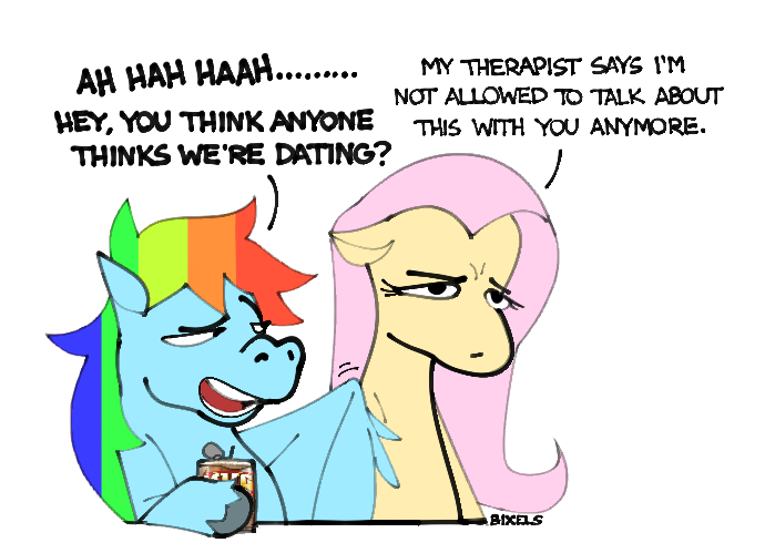 #3209585 - safe, artist:bixels, fluttershy, rainbow dash, pegasus, pony ...