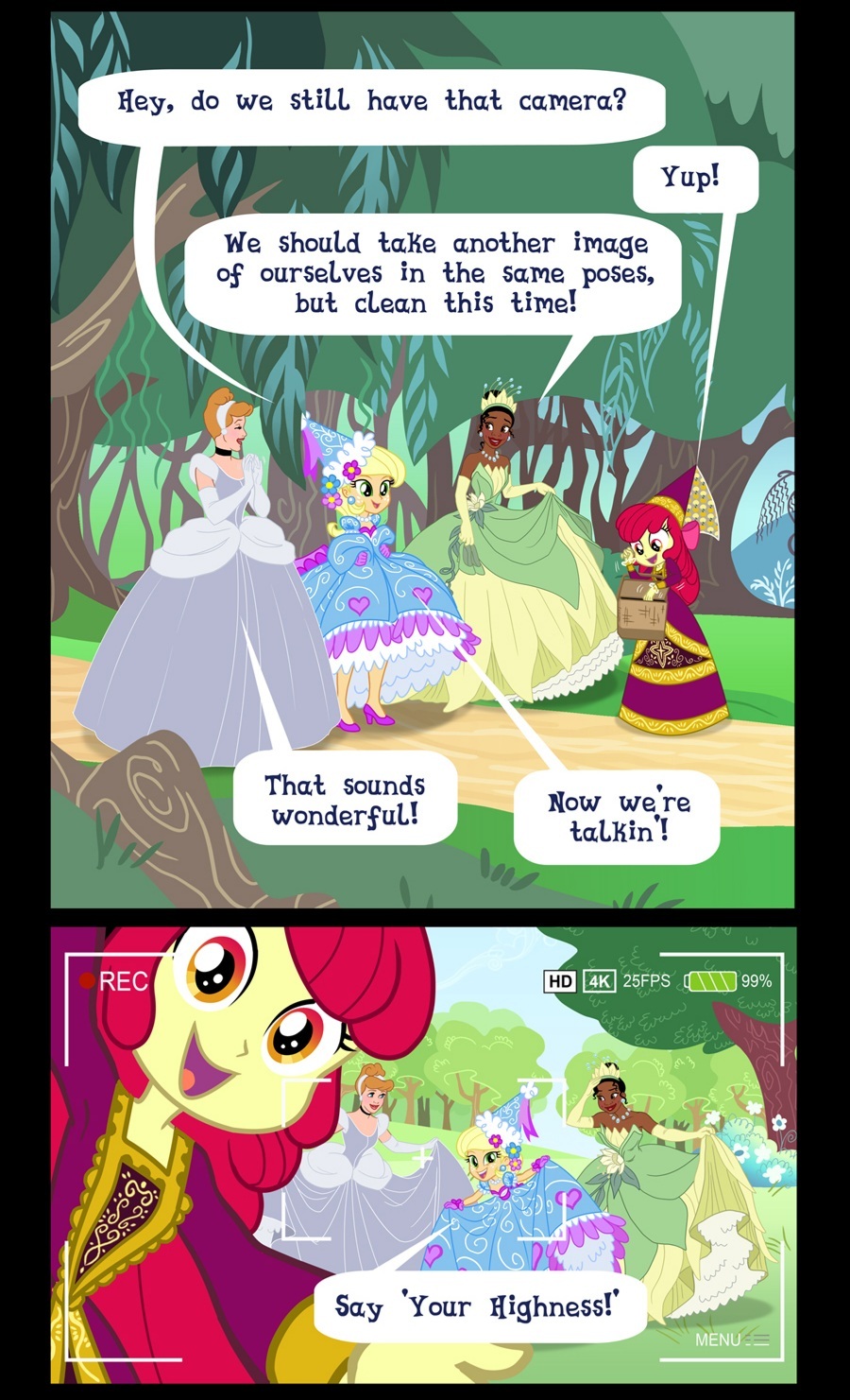 #3194063 - safe, artist:sapphiregamgee, apple bloom, applejack, human ...