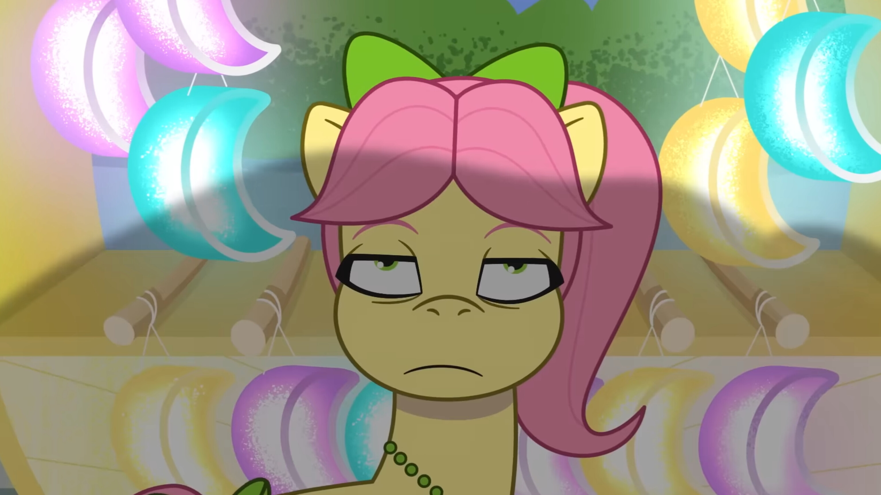 #3194132 - safe, screencap, posey bloom, earth pony, pony, g5, moon ...