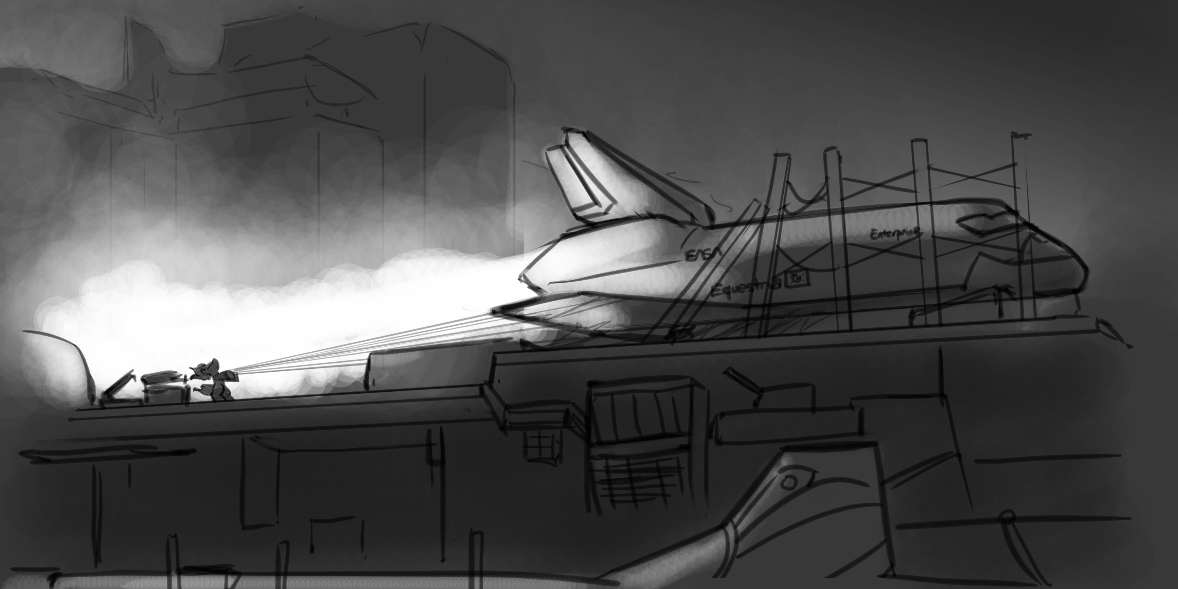 #3209674 - safe, artist:captainhoers, pony, bipedal, female, grayscale ...