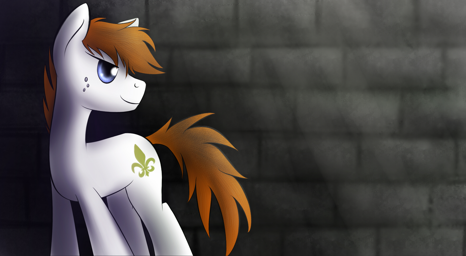 #3196217 - safe, artist:dshou, oc, oc only, oc:fleur, earth pony, pony, earth pony oc, freckles ...