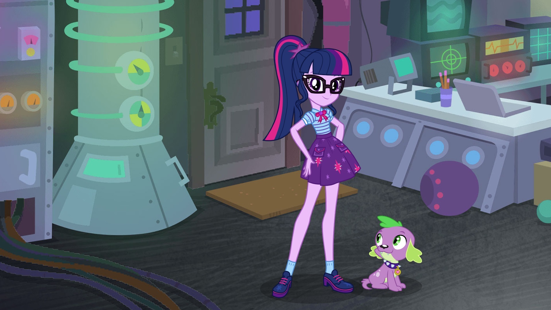 #3272943 - safe, artist:twilirity, editor:mlpfan3991, sci-twi, spike ...