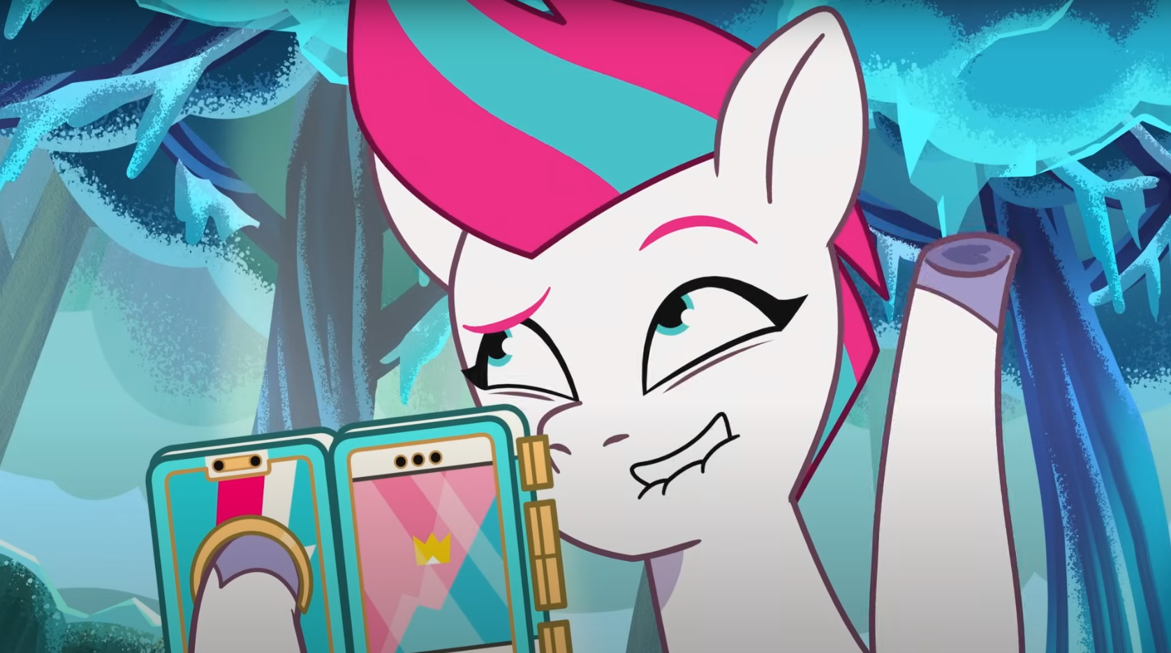 #3278743 - safe, screencap, zipp storm, pegasus, pony, g5, icy prints ...