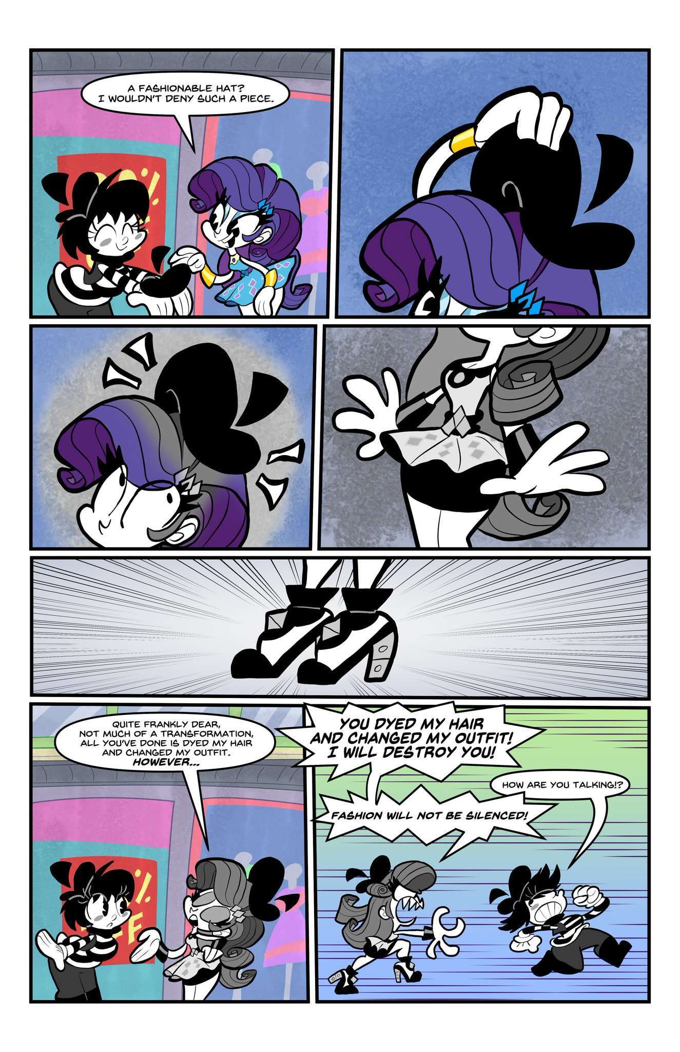 #3279431 - safe, artist:joeywaggoner, rarity, oc, oc:isabelle incraft ...