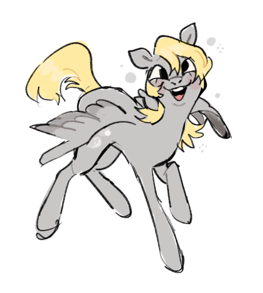 #3279705 - safe, artist:peachybats, derpy hooves, pegasus, pony, open ...