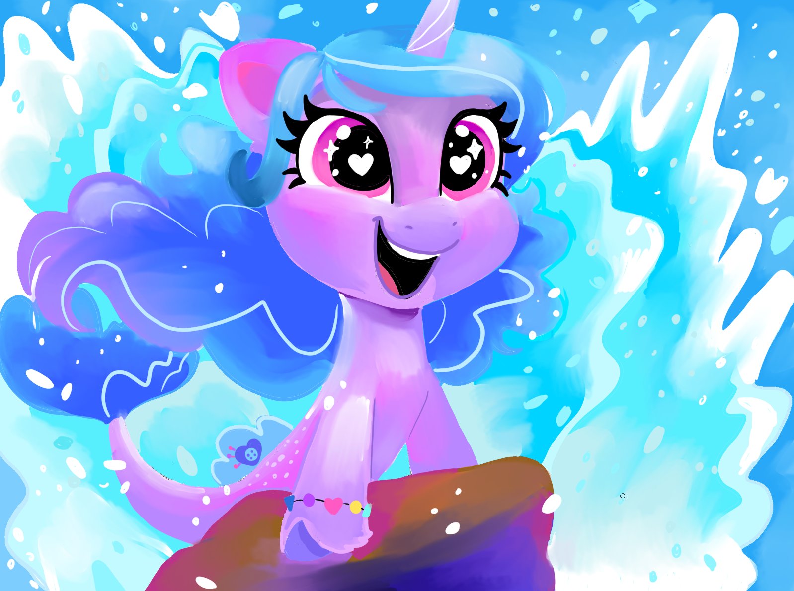 #3282064 - safe, artist:swirlmlp69768, izzy moonbow, mermaid, seapony ...