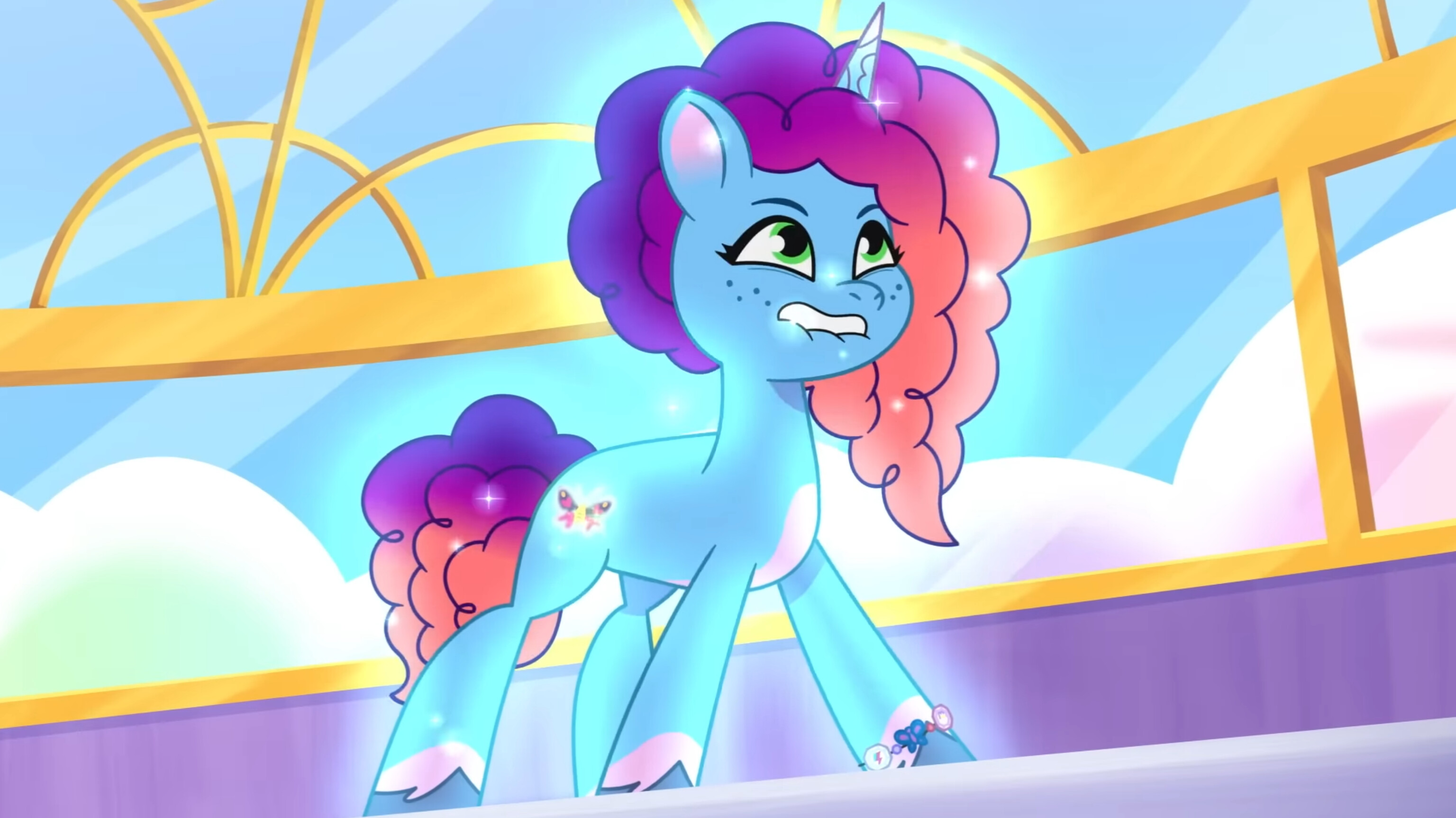 #3283110 - safe, screencap, misty brightdawn, pony, unicorn, g5, icy ...