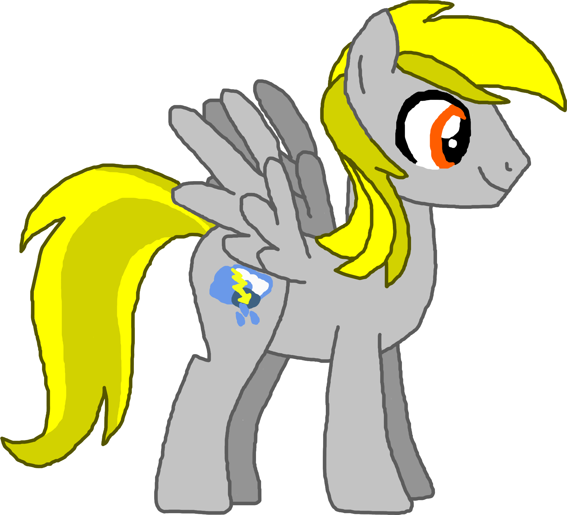 #3283289 - safe, artist:rainofbladess, oc, oc only, oc:lightning rider, pegasus, pony, 2024 ...