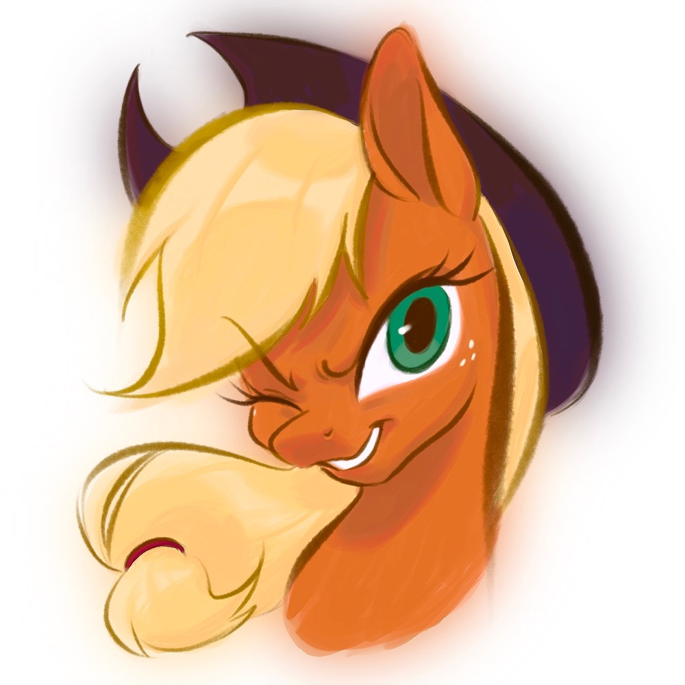 #3283362 - safe, artist:tttthunderbolt, applejack, earth pony, pony, g4 ...