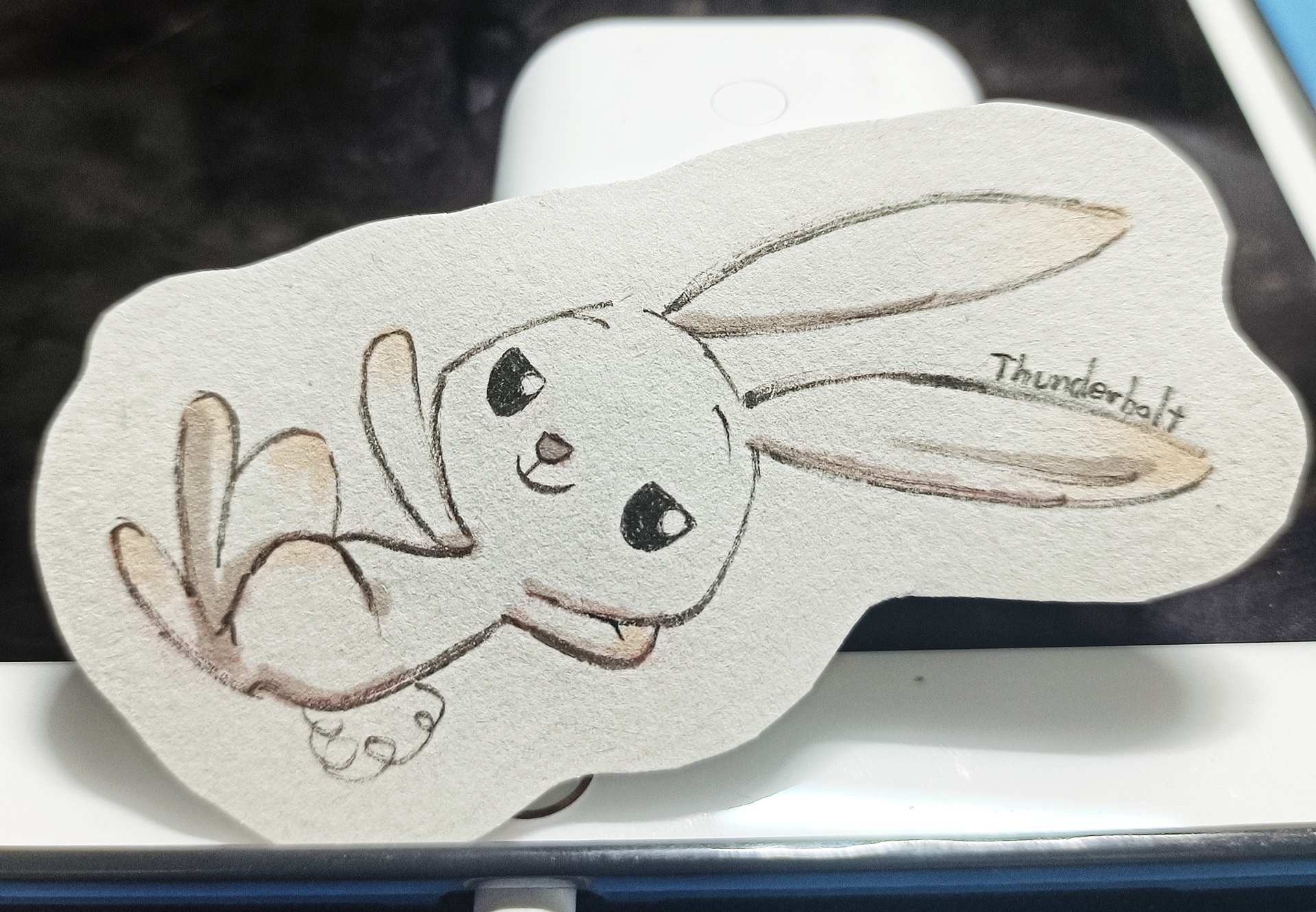 #3283920 - safe, artist:tttthunderbolt, rabbit, g4, animal, lying down ...