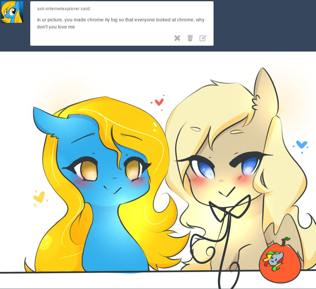 #3284180 - safe, artist:ms-xana, oc, oc:internet explorer, oc:xana, pegasus, pony, apple ...