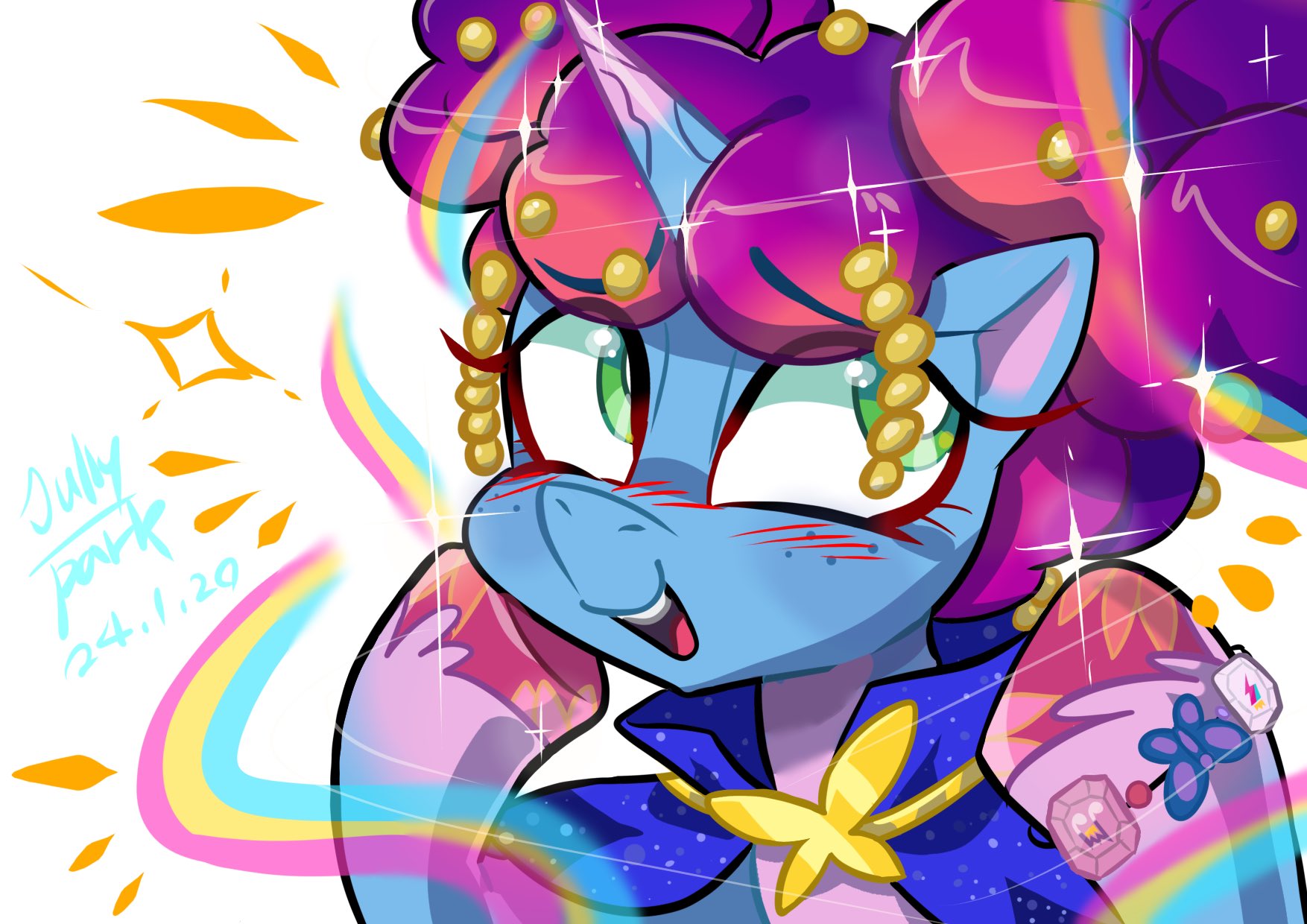 #3284375 - safe, artist:jully-park, misty brightdawn, unicorn, g5 ...