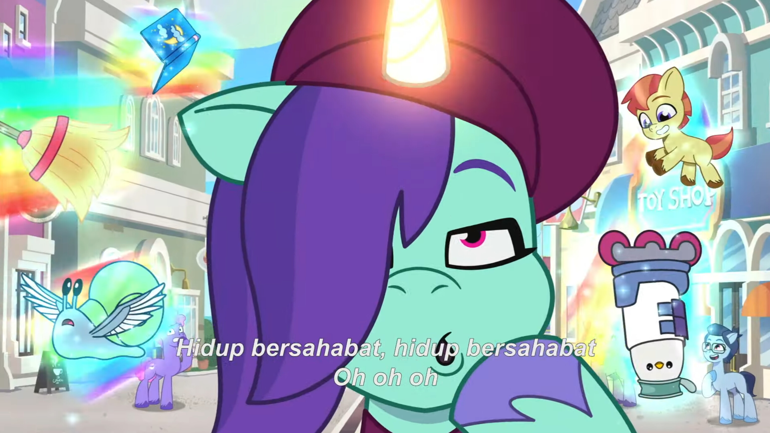 #3284419 - safe, screencap, bubbles (g5), kenneth, onyx, paisley ...