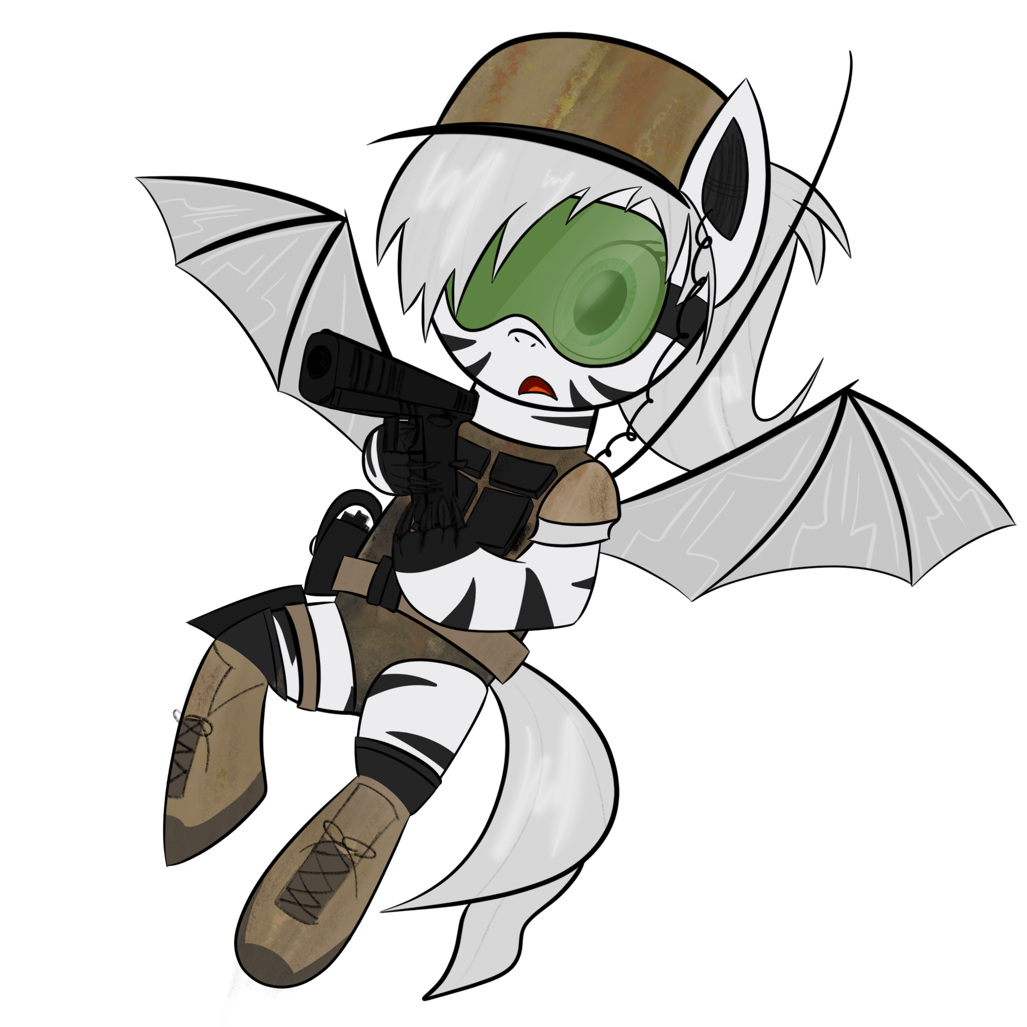 #3285795 - safe, artist:knife smile, oc, oc only, oc:visor, earth pony ...