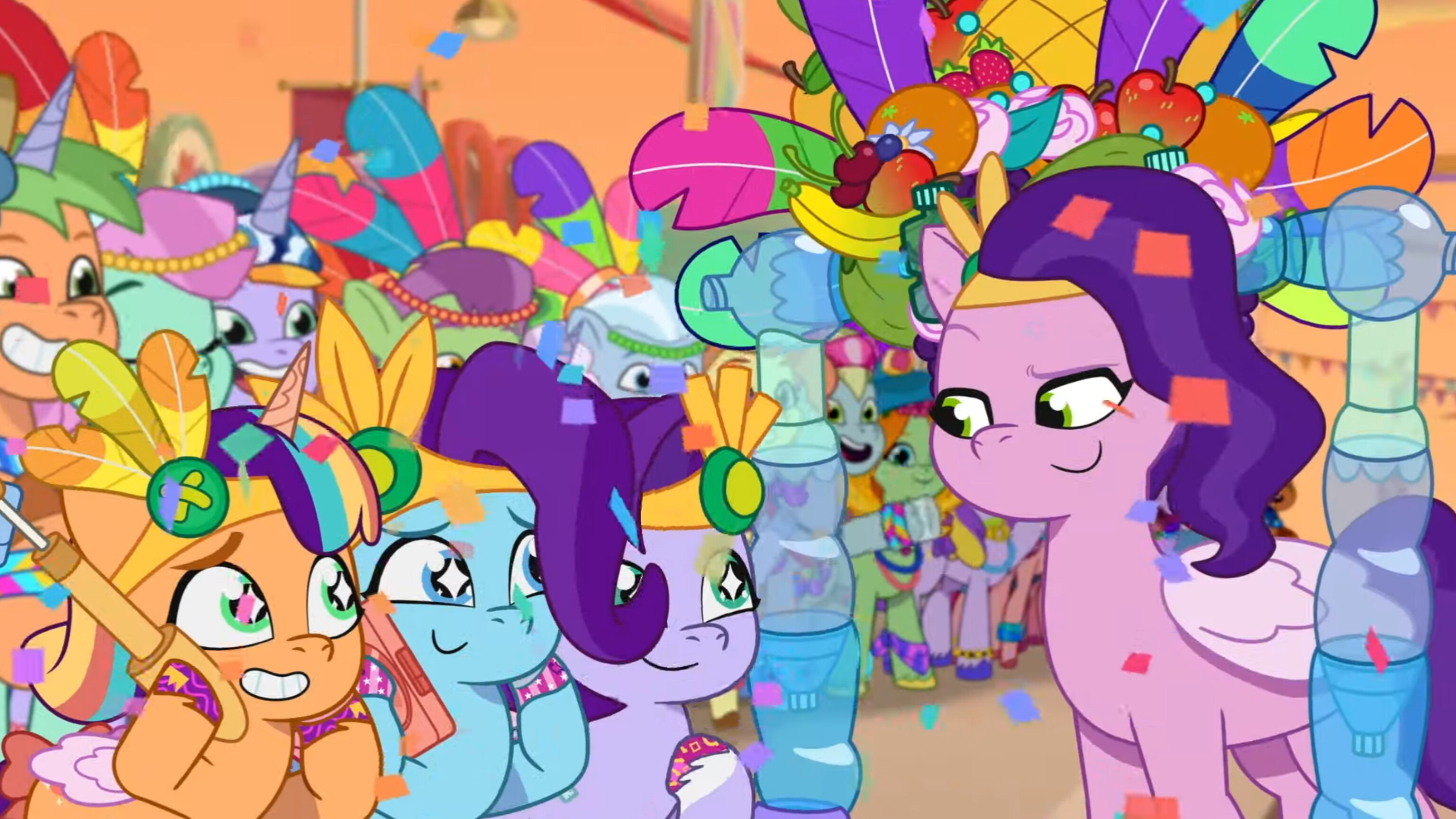 #3285847 - safe, screencap, clapboard snap, dreamy (g5), flowa queen ...