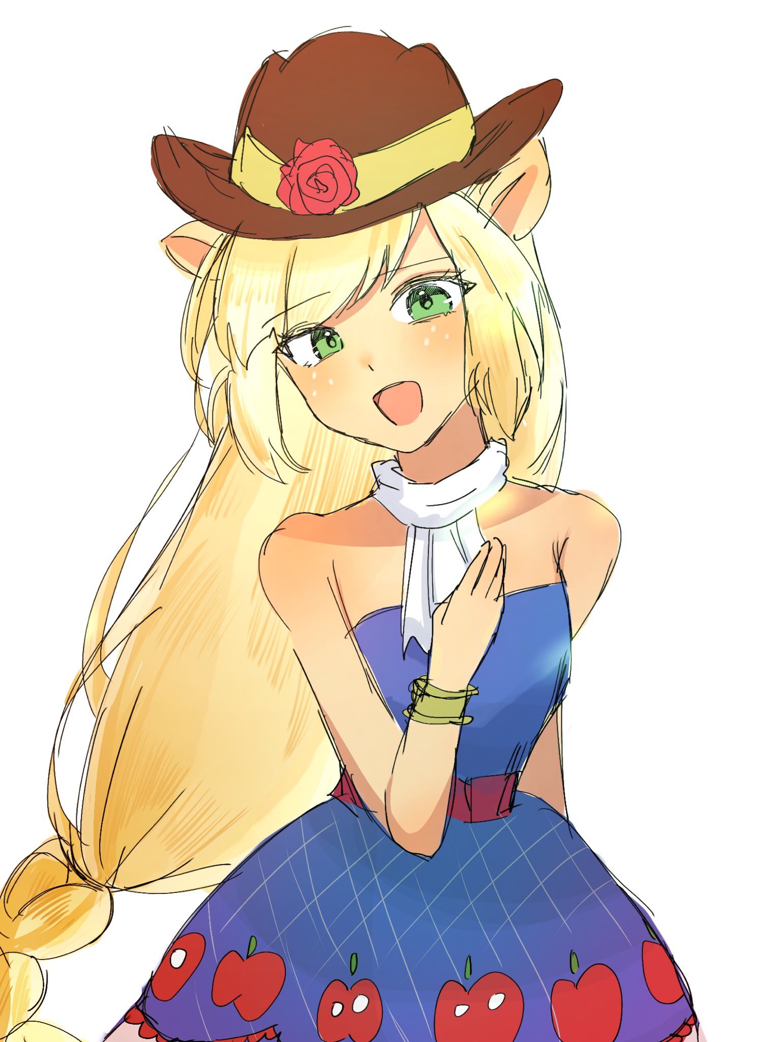 #3274277 - safe, artist:m09160, applejack, human, equestria girls, g4 ...