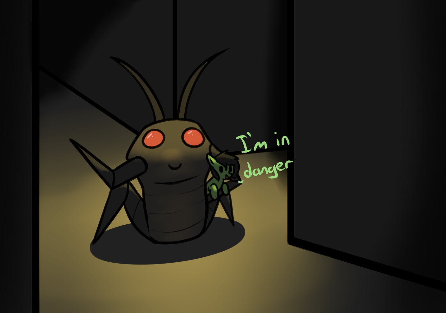 #3274367 - safe, artist:neuro, oc, oc:filly anon, earth pony, insect ...