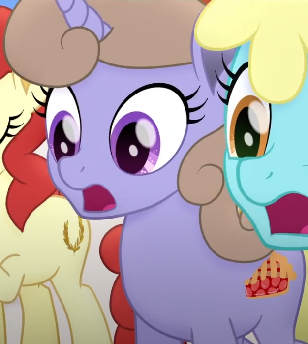 #3290429 - safe, screencap, bunny moon, lilac custard, scarlet glory ...