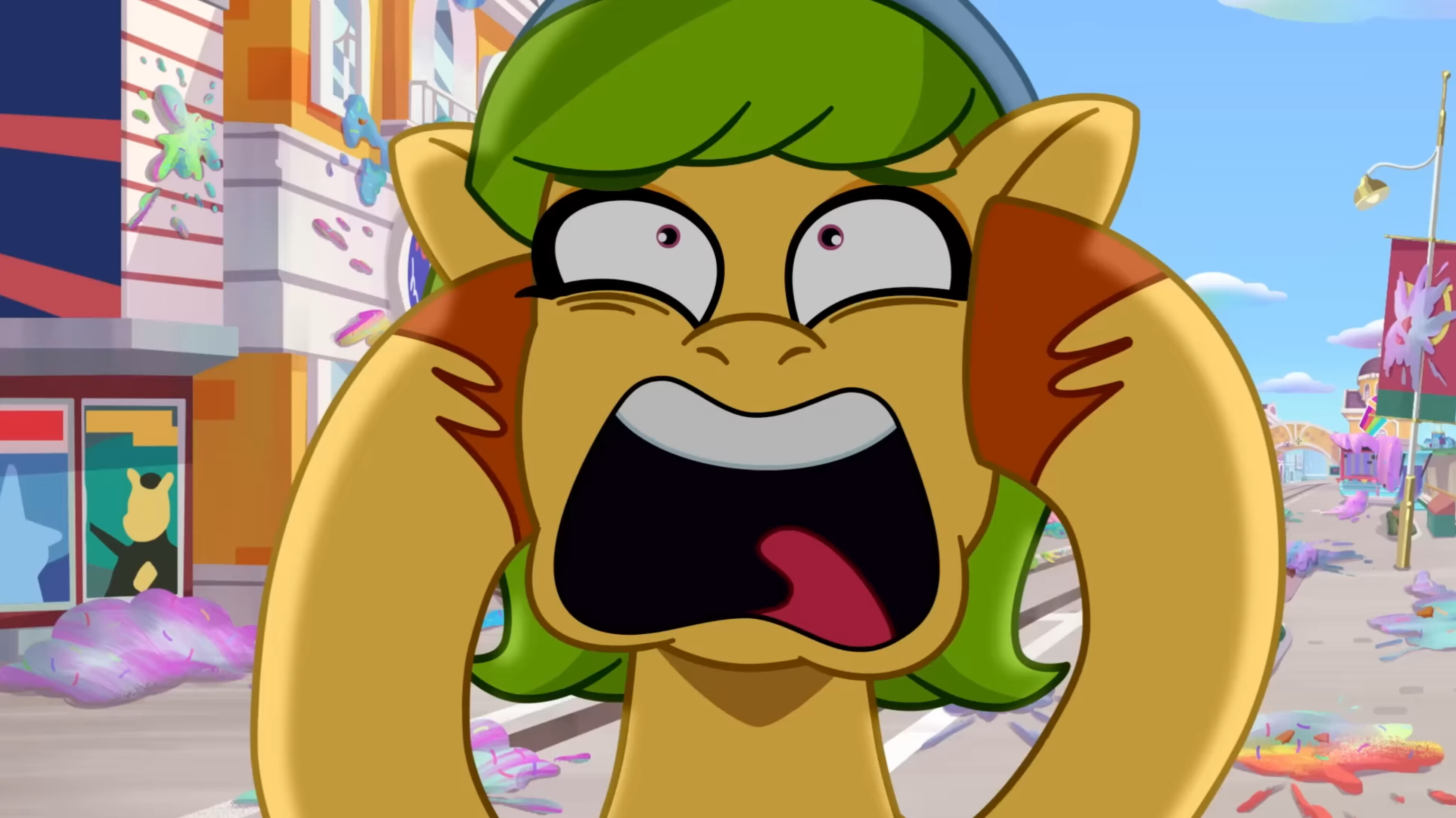 #3290672 - safe, screencap, alpine aspen, earth pony, pony, cake dragon ...