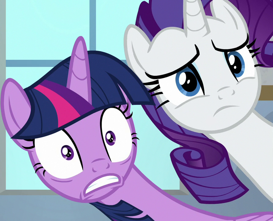 #3291396 - safe, screencap, rarity, twilight sparkle, alicorn, pony ...