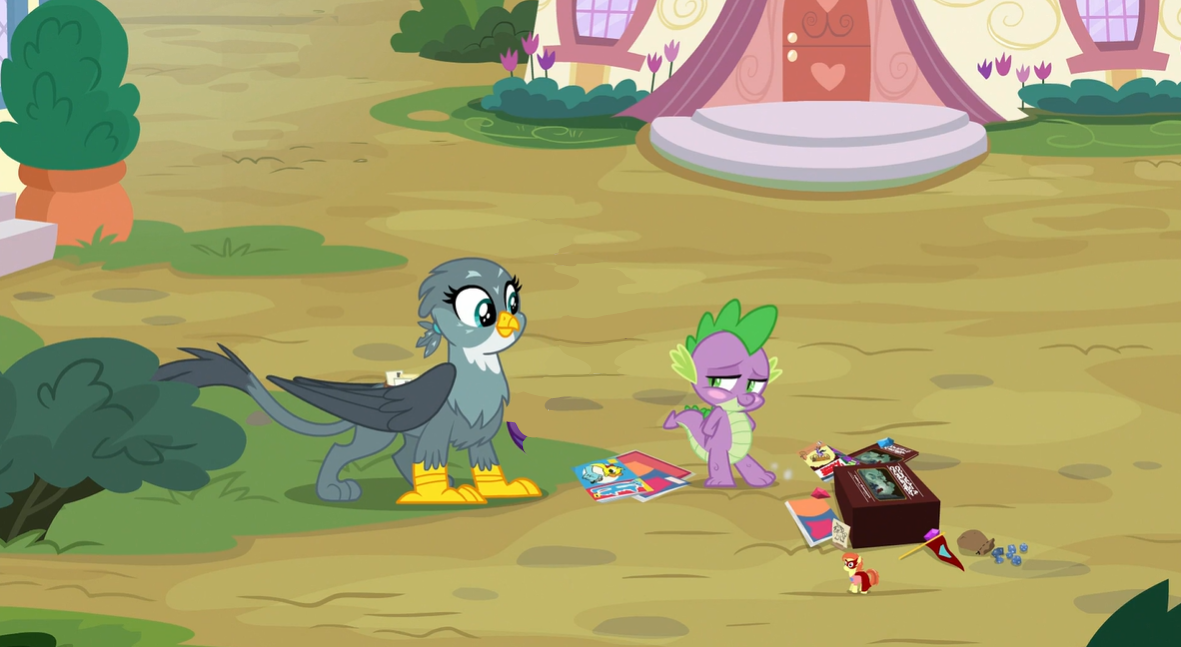 #3454190 - safe, edit, edited screencap, screencap, gabby, spike ...