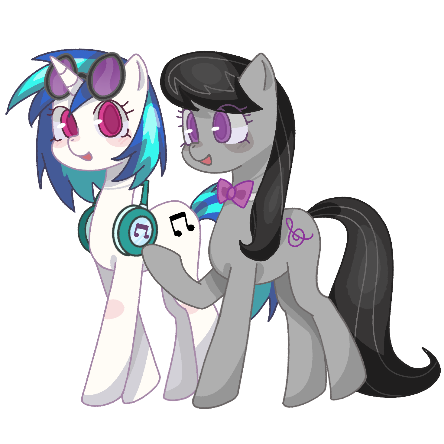 #3454234 - safe, artist:mofalangzhong60411, dj pon-3, octavia melody ...