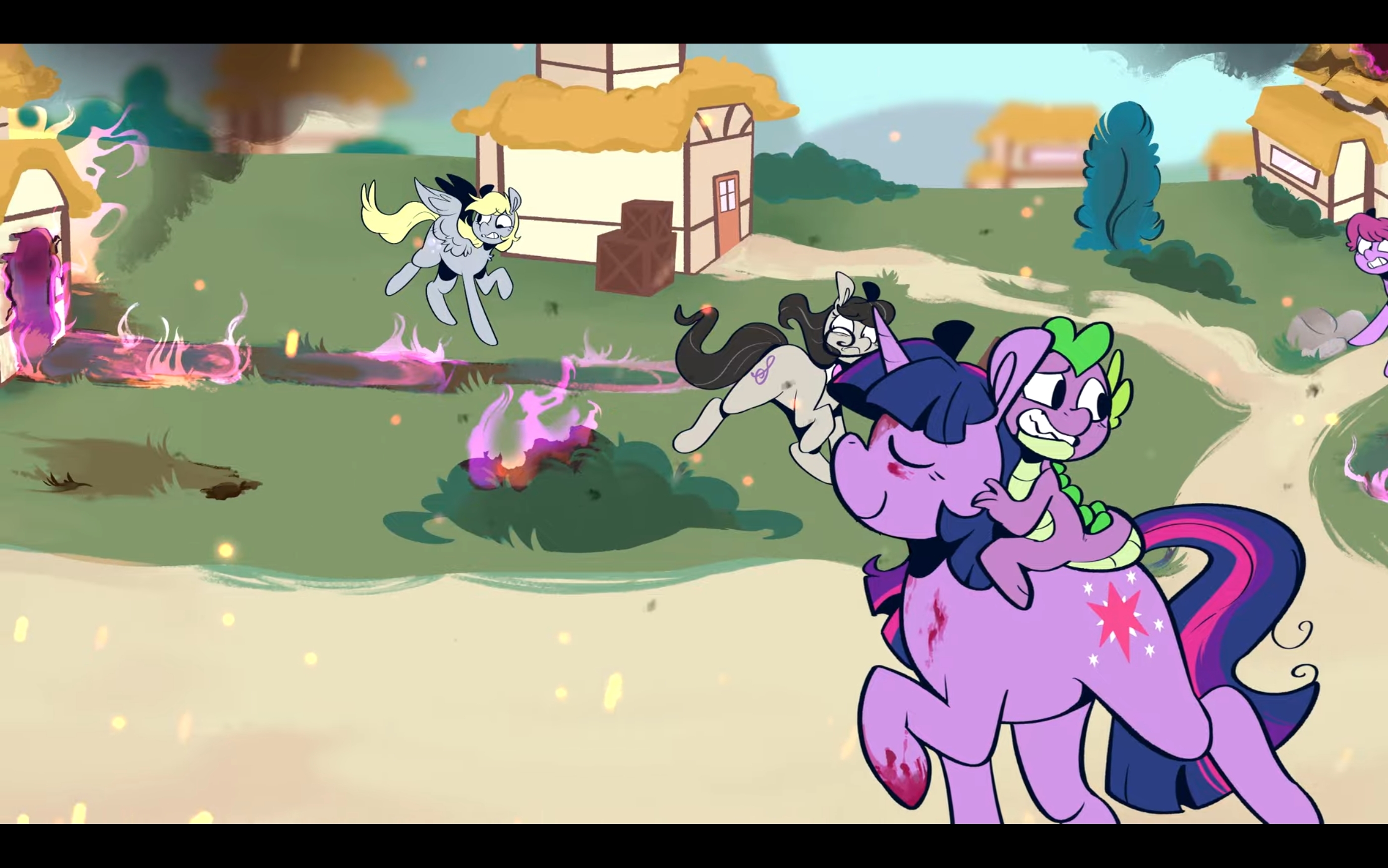 #3464662 - semi-grimdark, artist:urbanqhoul, berry punch, berryshine ...