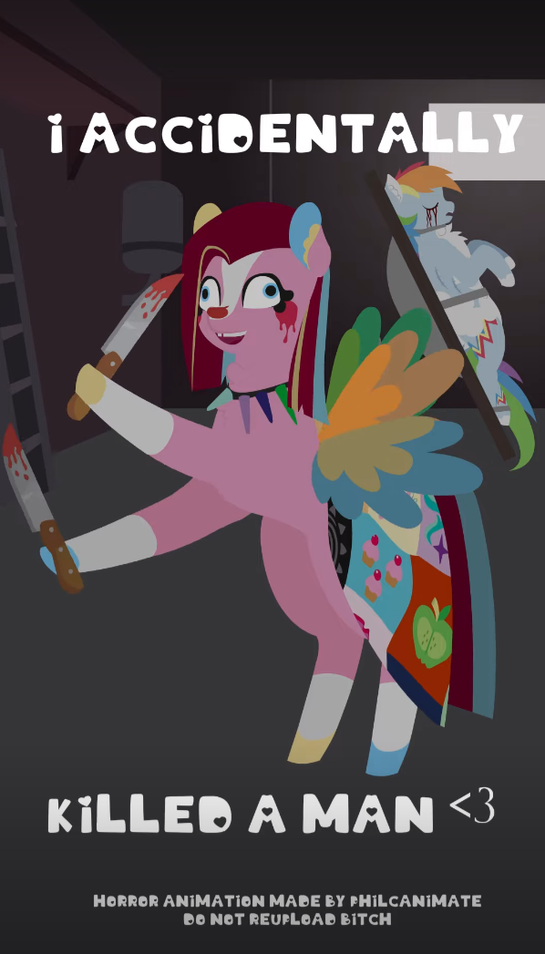 #3467433 - semi-grimdark, artist:philcanimate, pinkie pie, rainbow dash ...