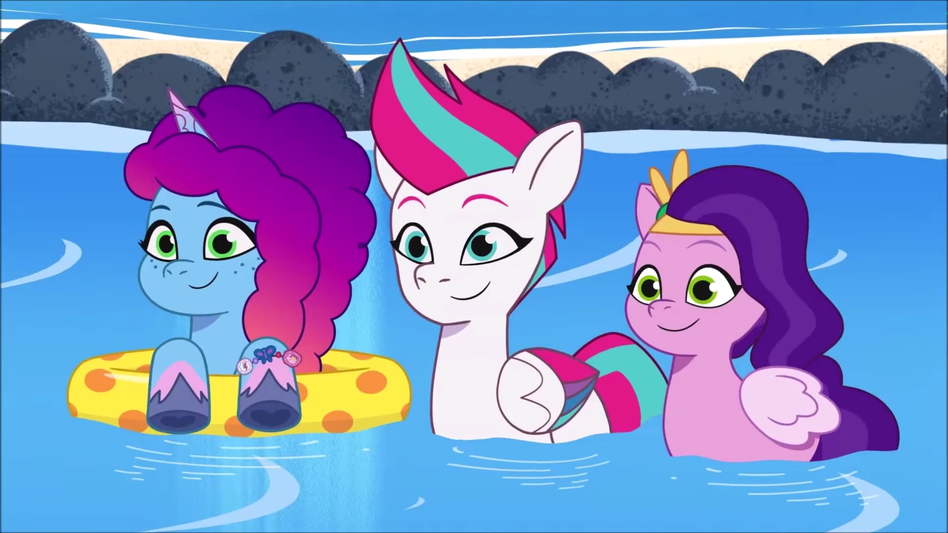 #3468351 - safe, screencap, misty brightdawn, pipp petals, zipp storm, pegasus, pony, unicorn ...