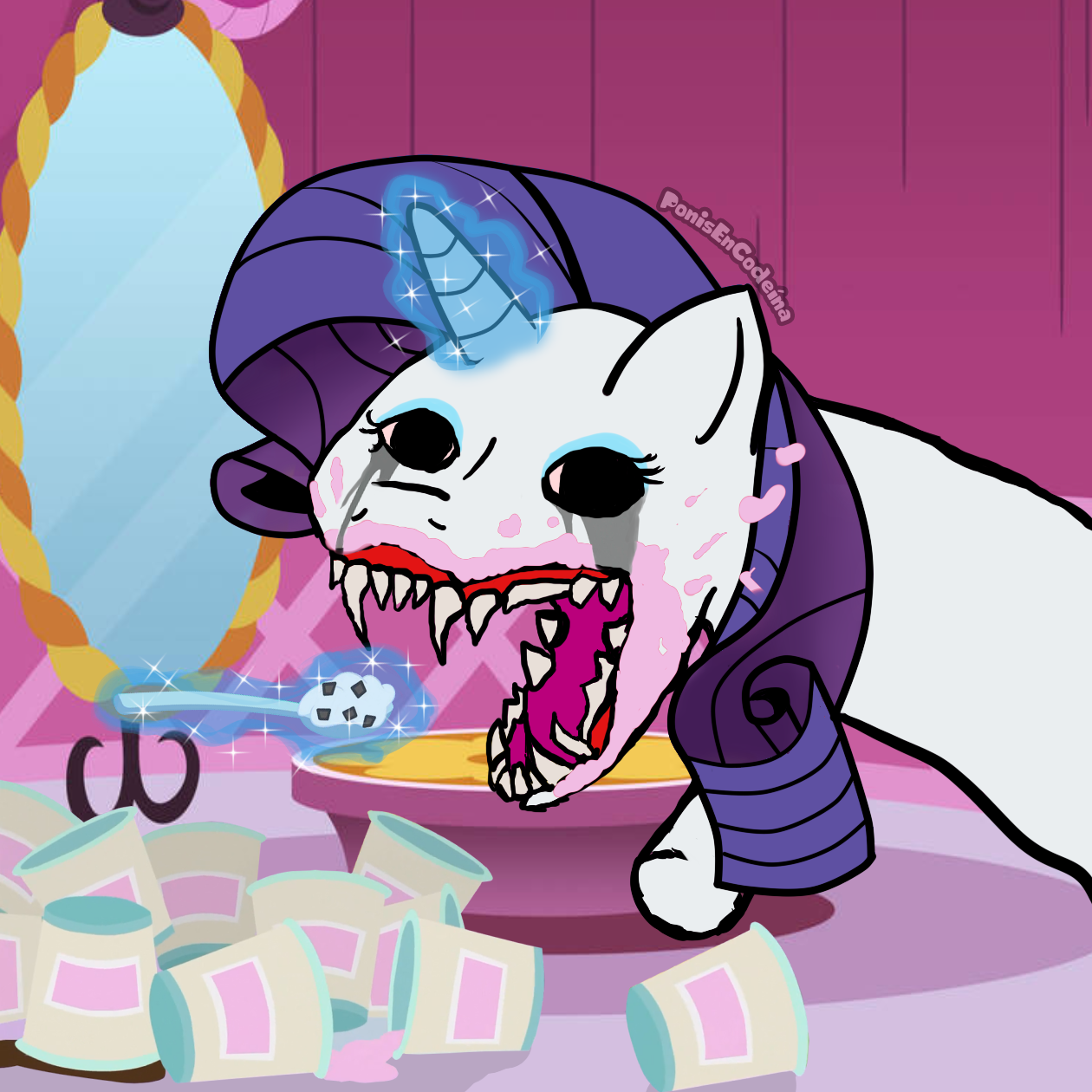 #3470942 - safe, artist:rsa.fim, part of a set, rarity, pony, unicorn ...