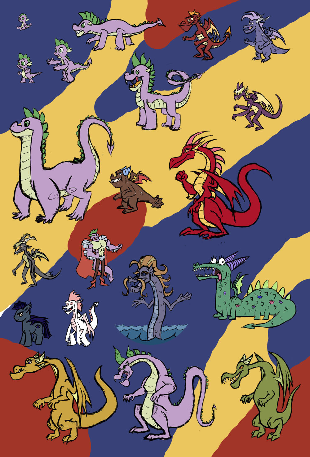 #3473270 - safe, artist:jberg18, baff, basil, clump, crackle, fizzle ...