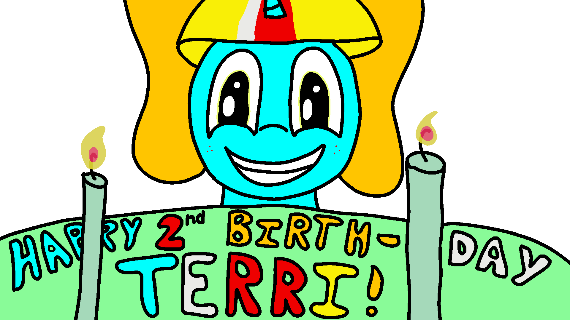 #3473477 - safe, artist:alltheclovers, oc, oc:terri softmare, birthday ...