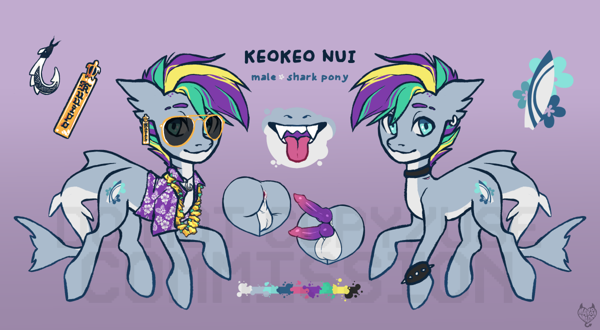 #3474735 - explicit, artist:maroonmads, oc, oc only, oc:keokeo nui, original species, pony ...