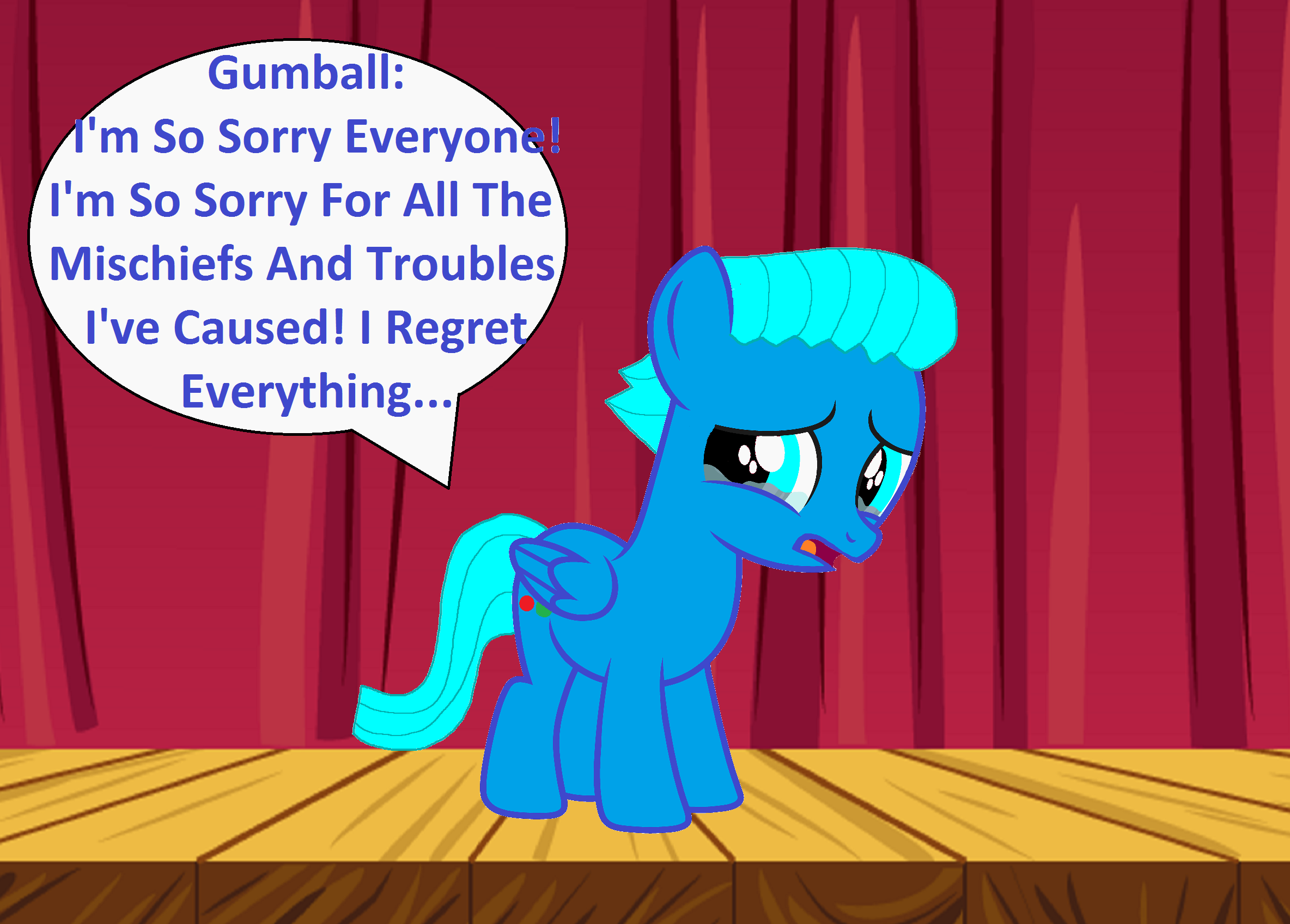 #3475294 - safe, artist:memeartboi, pegasus, pony, g4, apology, colt ...