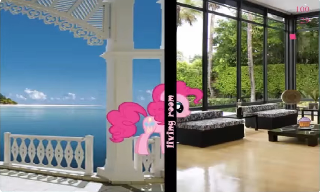 #3476755 - safe, pinkie pie, g4, collect cupcakes lick ponies, female ...