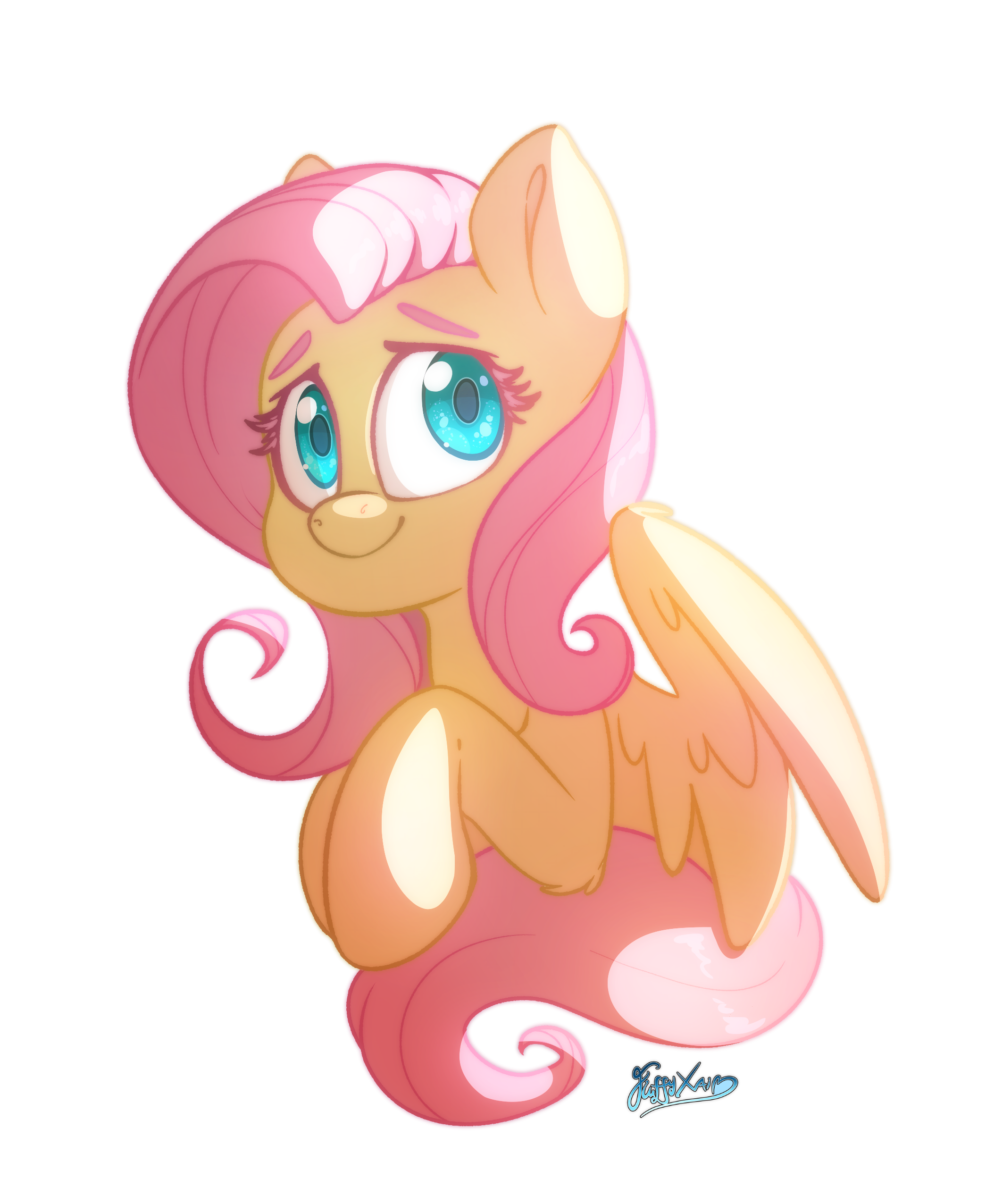 #3477303 - safe, artist:fluffyxai, fluttershy, pegasus, pony, g4 ...