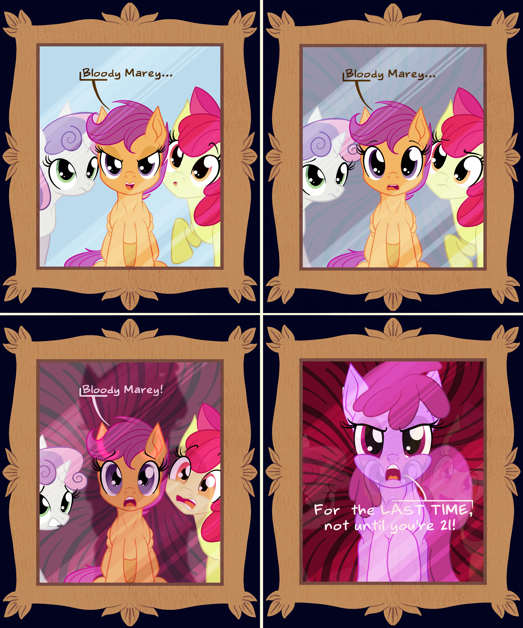 #3458426 - safe, artist:sixes&sevens, apple bloom, berry punch ...