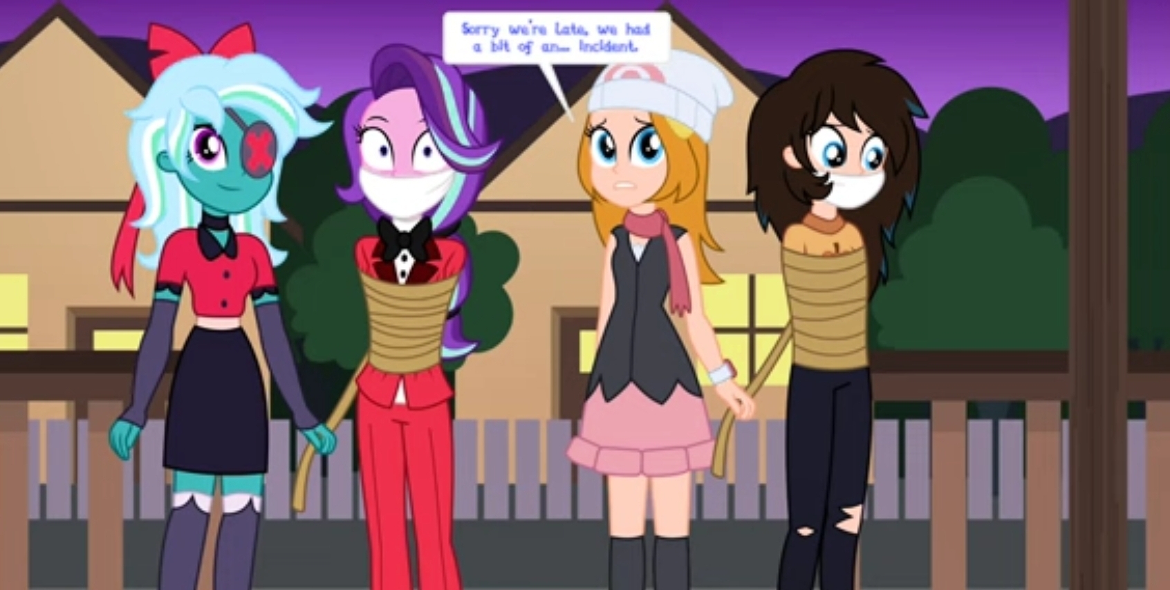 #3477750 - safe, artist:limedazzle, starlight glimmer, oc, human ...