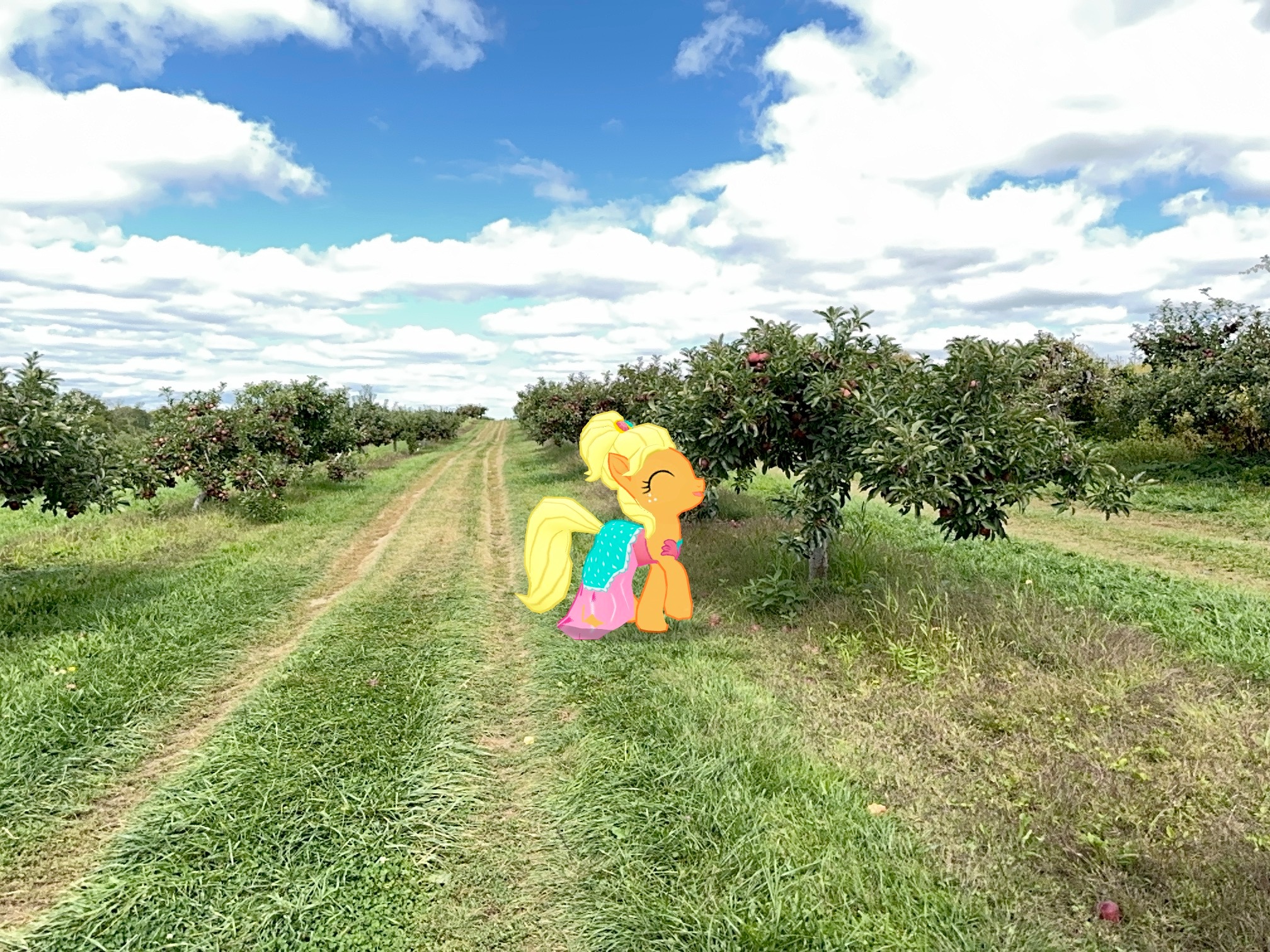 #3484381 - safe, artist:mtnproductions, applejack, earth pony, pony, g4 ...